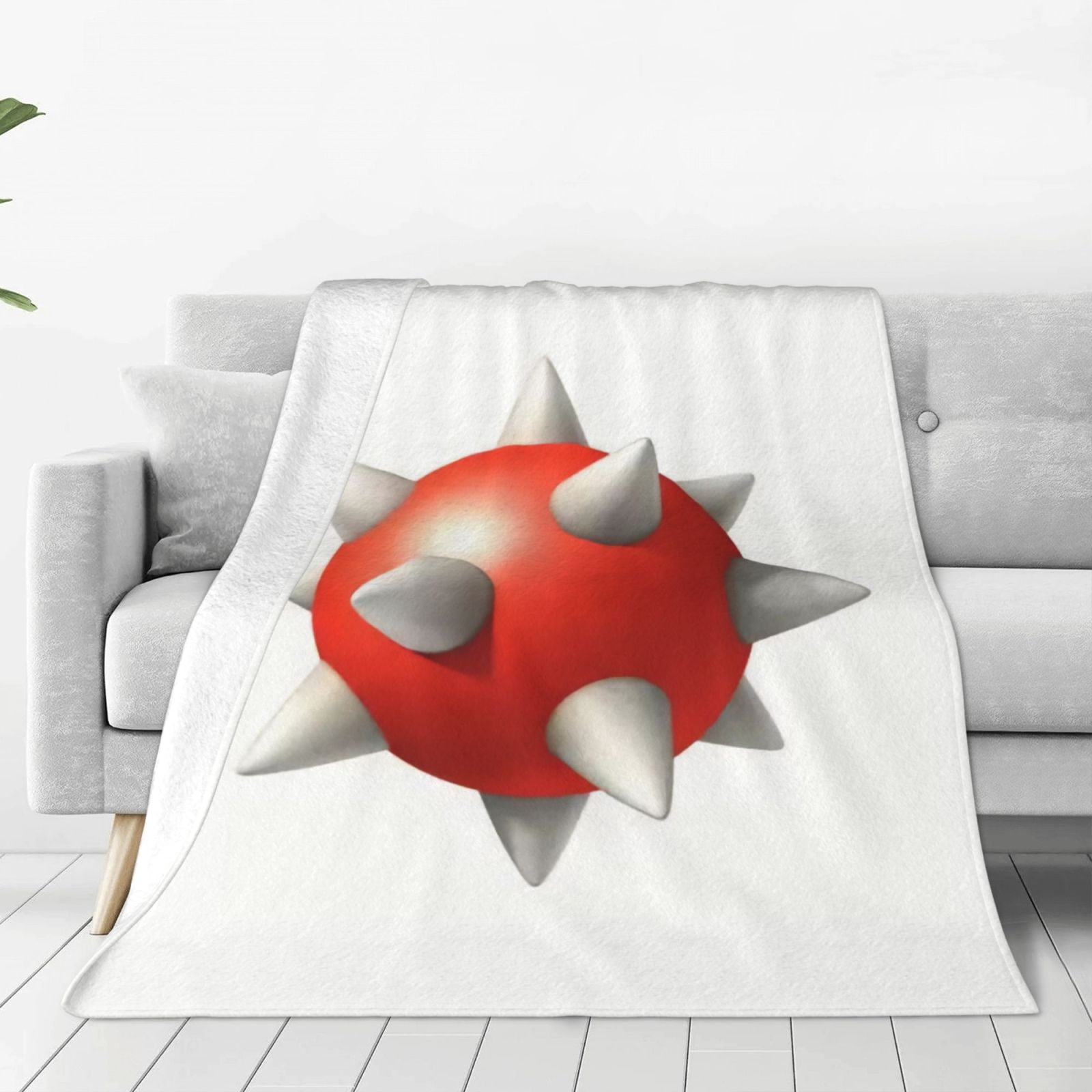 Super Mario Spiny Egg Blanket Cartoon Blanket Home Cute Blankets for ...
