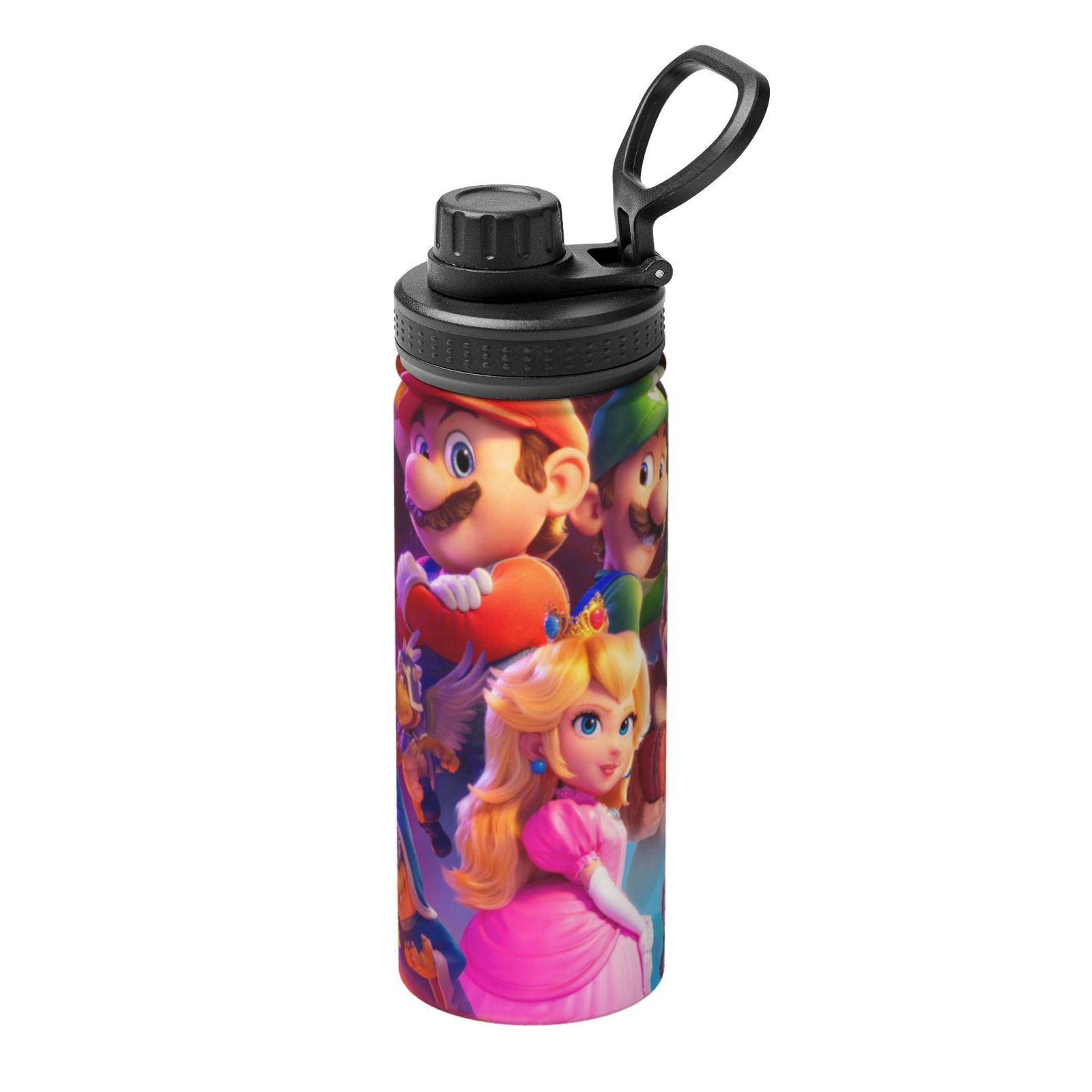Super Mario Sports Insulated Water Bottle Stainless Steel Portable Cup ...