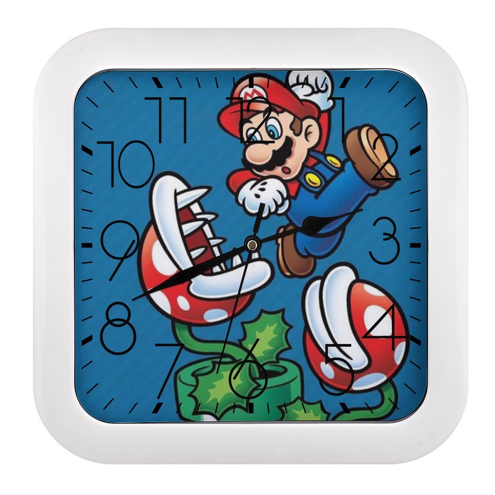 Super Mario Square wall clock battery operated decorative - Walmart.com