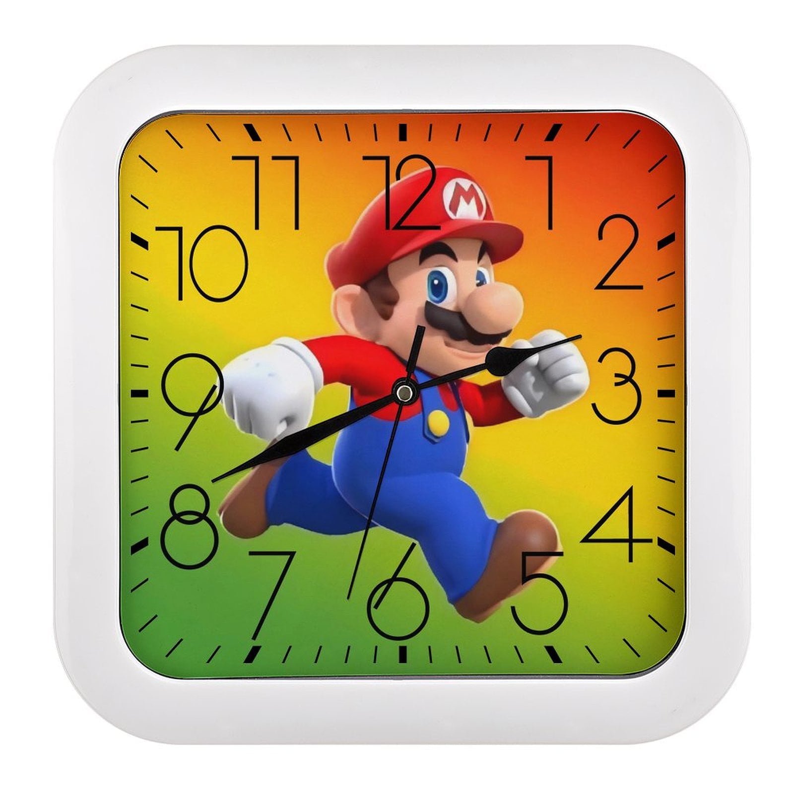 Super Mario Square wall clock battery operated decorative - Walmart.com
