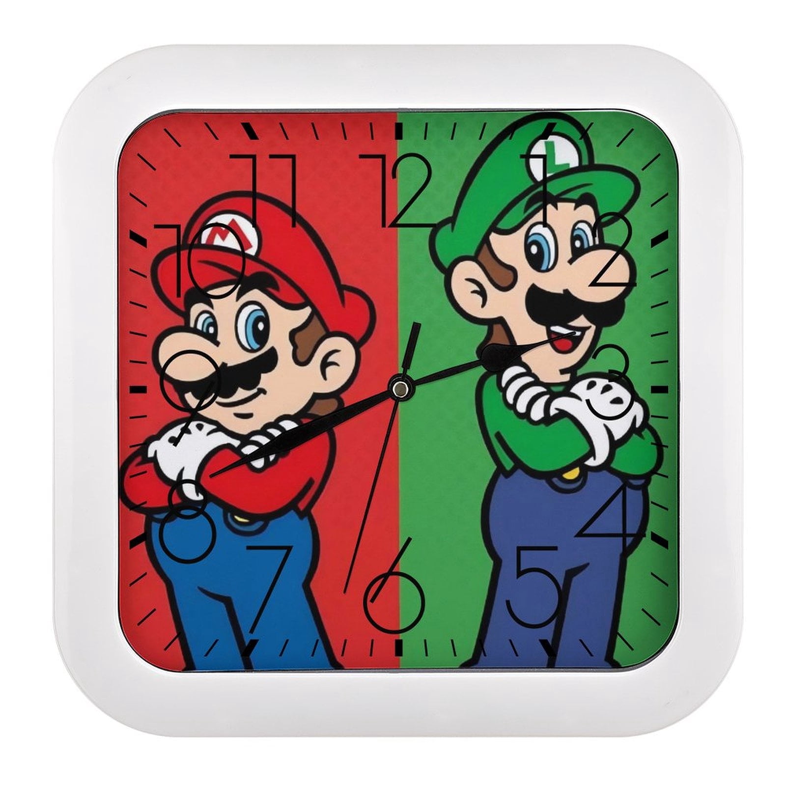 Super Mario Square wall clock battery operated decorative - Walmart.com