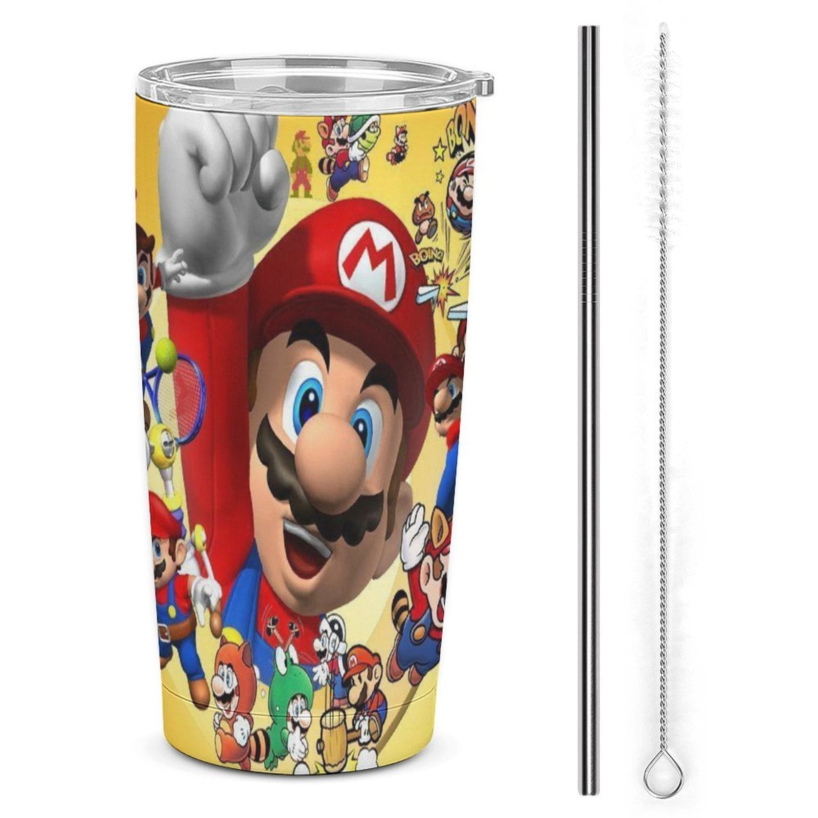 Super Mario Stainless Steel Car Cup Daily Thermal Vacuum Insulation Mug ...