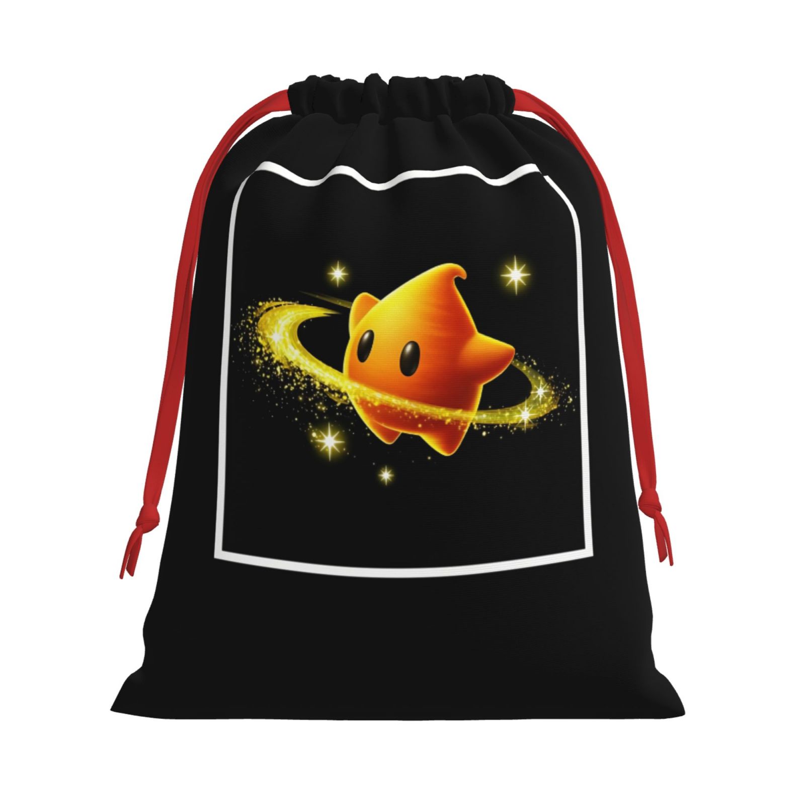 Super Mario Star Drawstring Bag For Kids Adults Gifts Drawstring ...