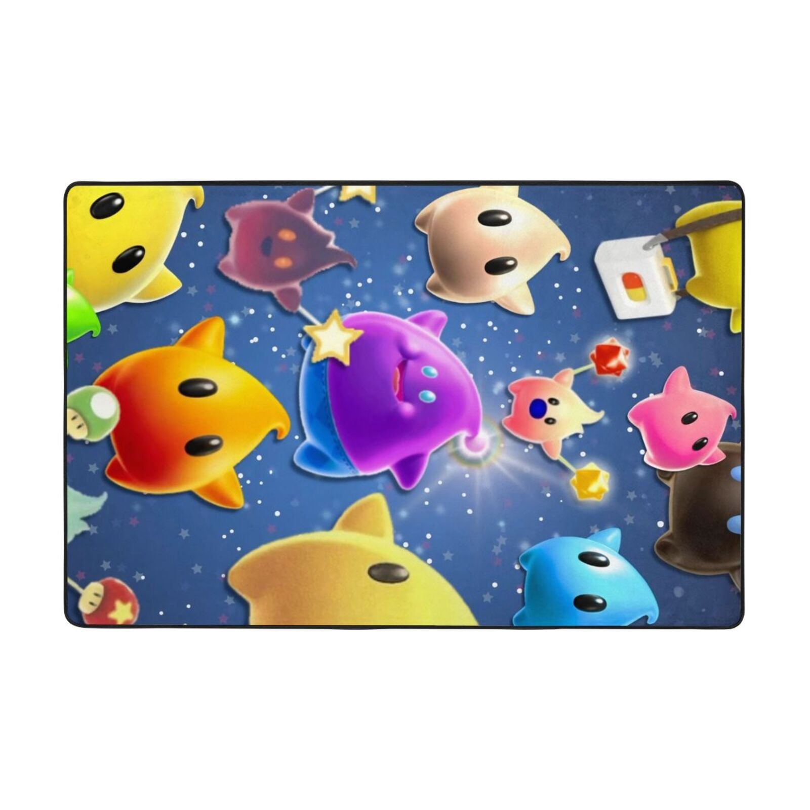 Super Mario Star Lumalee Gamer Rug Room Non-Slip Gaming Rug Cool ...