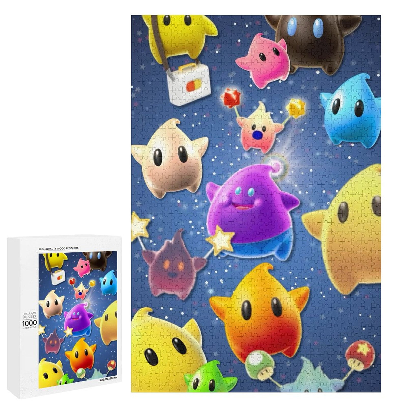 Super Mario Star Lumalee Puzzles- 1000 Piece Jigsaw Puzzle for Adults ...