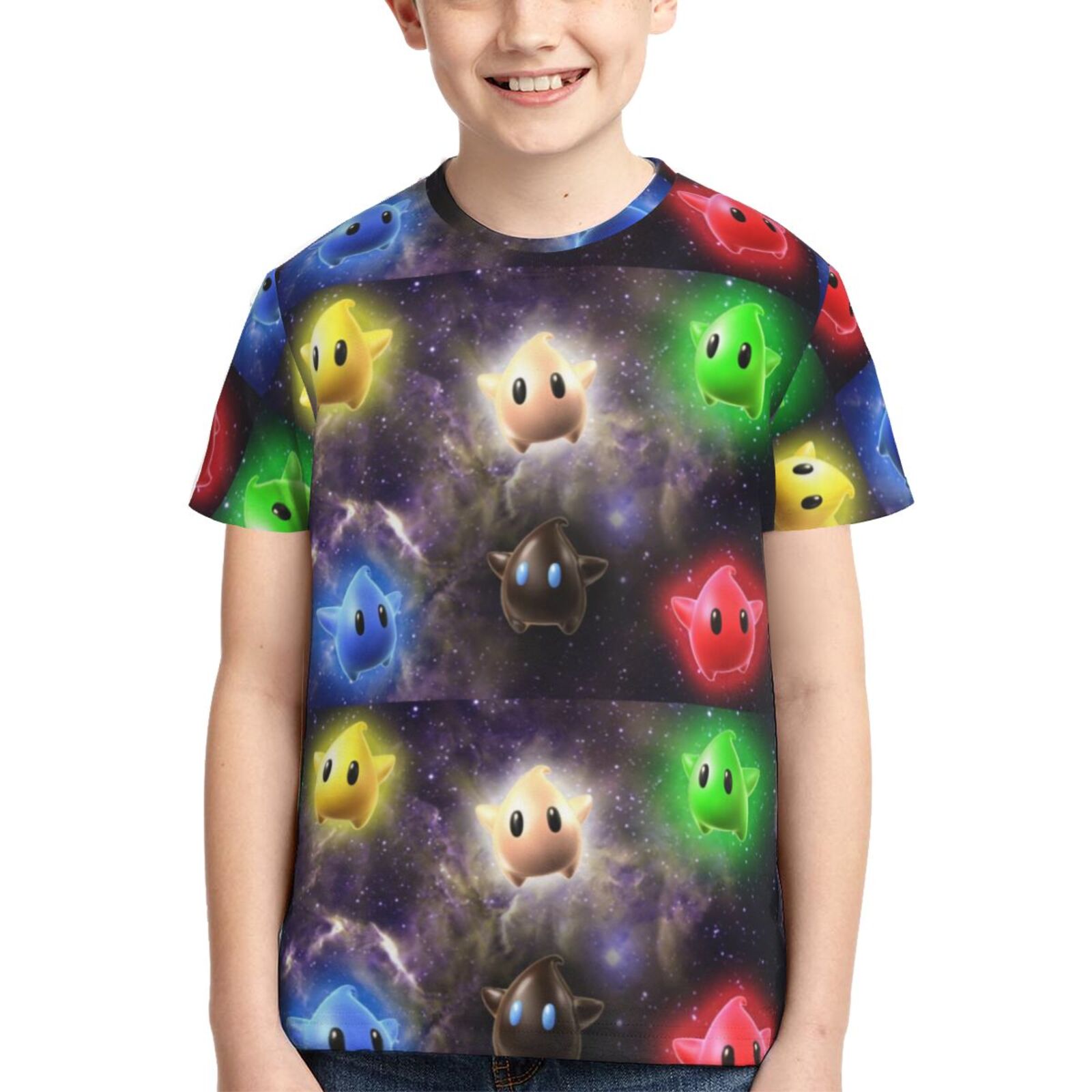 Super Mario Star Youth Shirt,Athletic Short Sleeve Tees Kids Casual ...