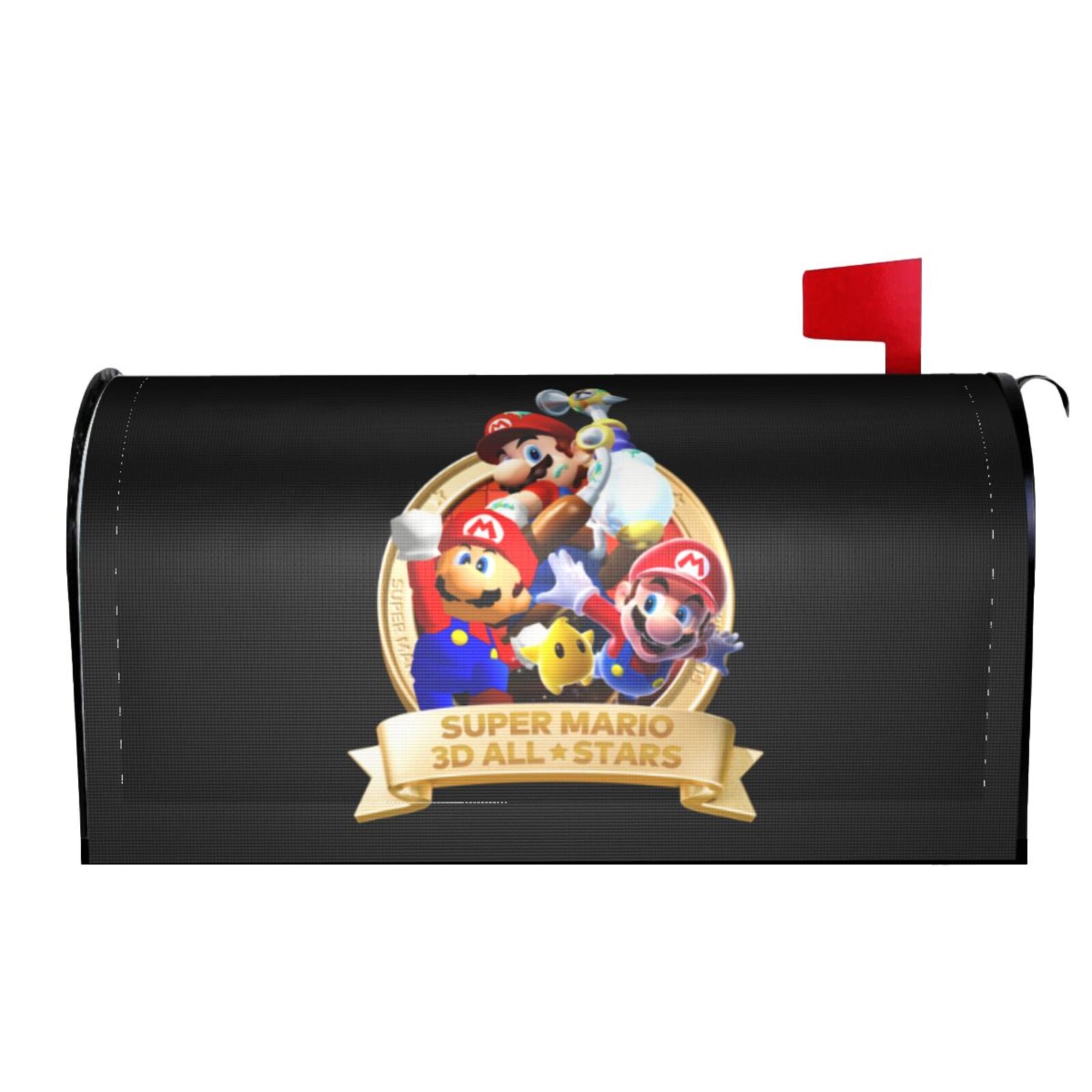 Super Mario Stars Cartoon Character Mailbox Cover Magnetic Standard ...