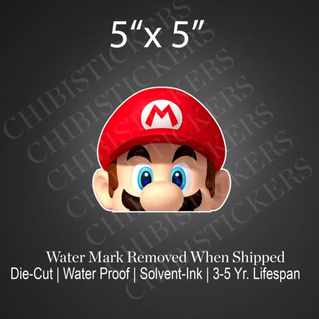 Super Mario Sticker Mario Bro Sticker Gamer Sticker Vinyl Sticker ...
