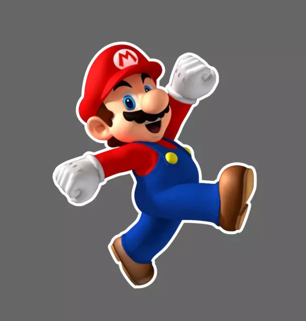 Super Mario Sticker Phone Decal Water Bottle Stickers Car Decals ...