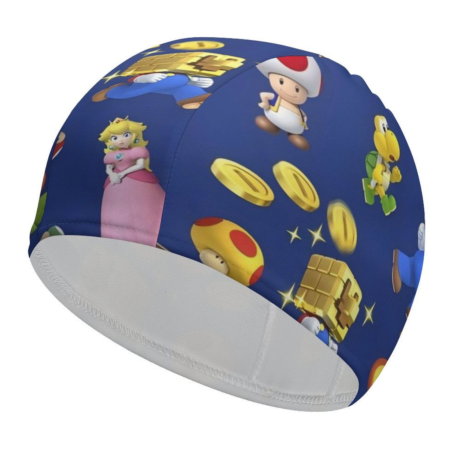 Super Mario Summer swimming cap suitable for boys girls adults One size ...