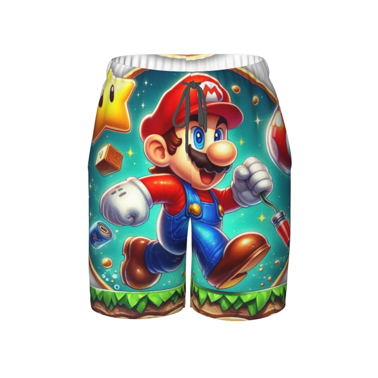 Super Mario Swim Trunk For Boys Girls, Quick Dry Board Shorts With Mesh ...