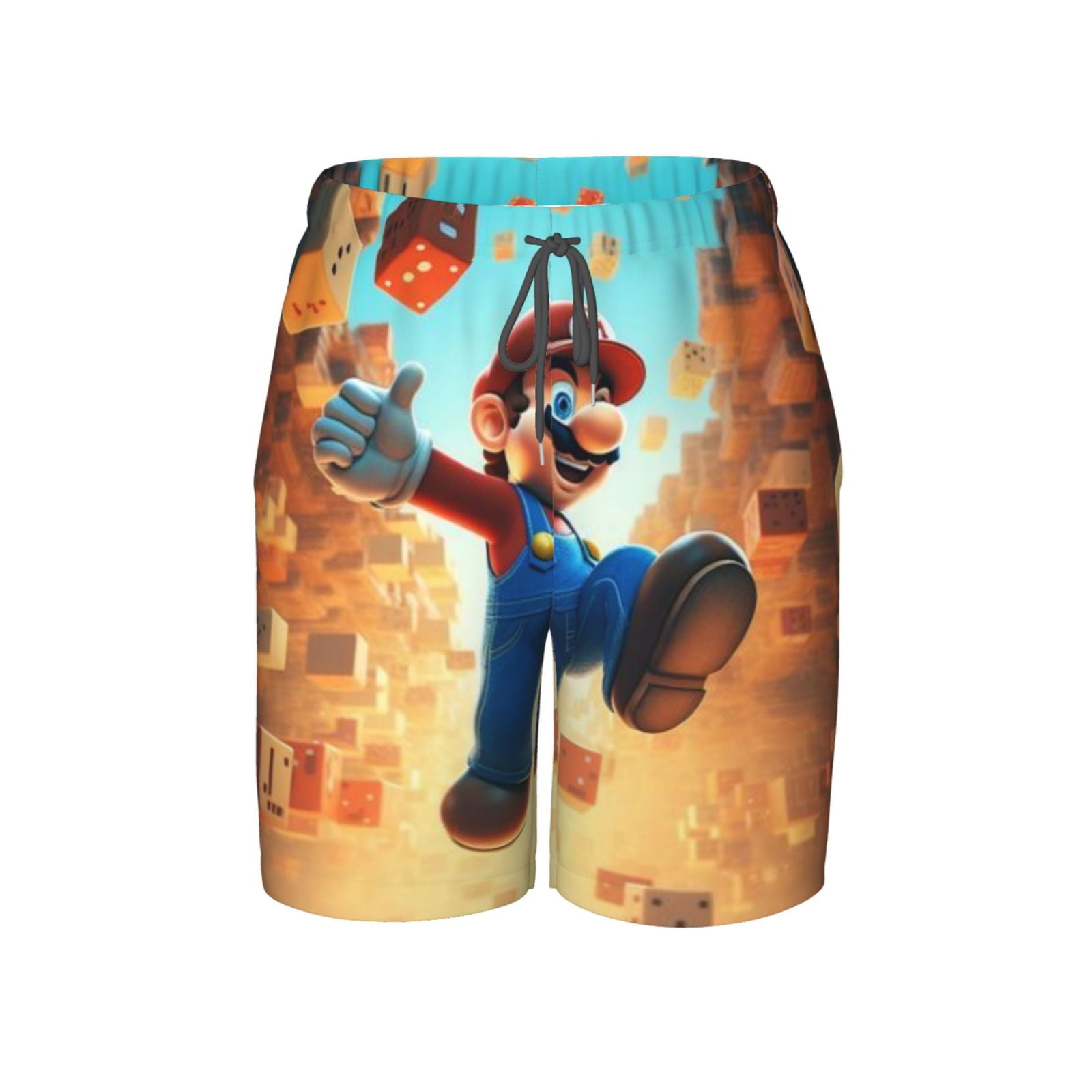 Super Mario Swim Trunk For Boys Girls, Quick Dry Board Shorts With Mesh ...