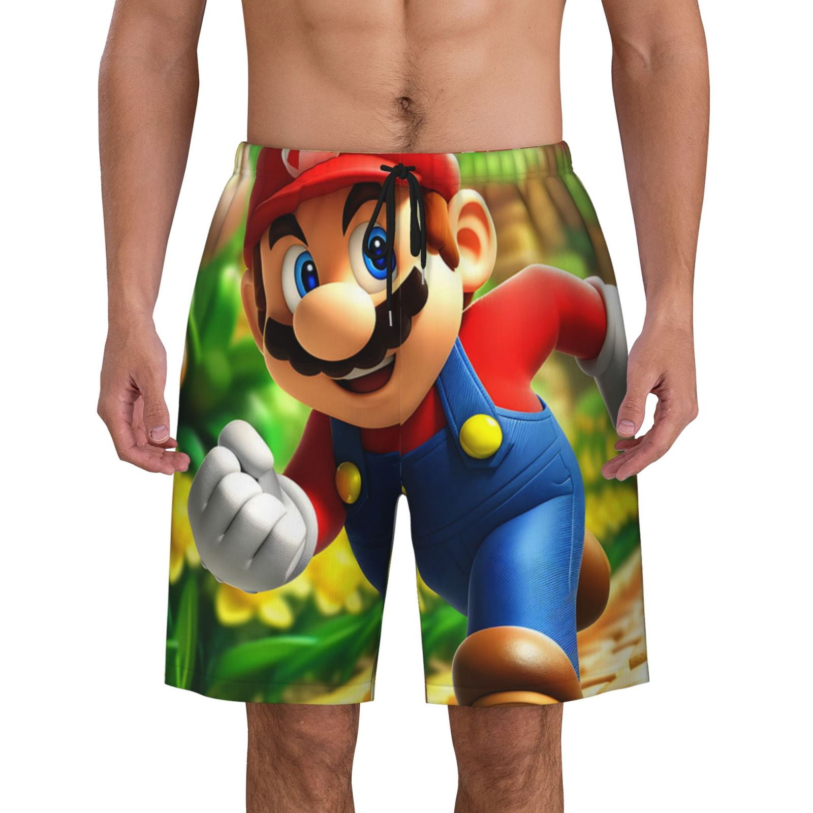 Super Mario Swim Trunk For Men, Quick Dry Board Shorts For Swim Pool ...