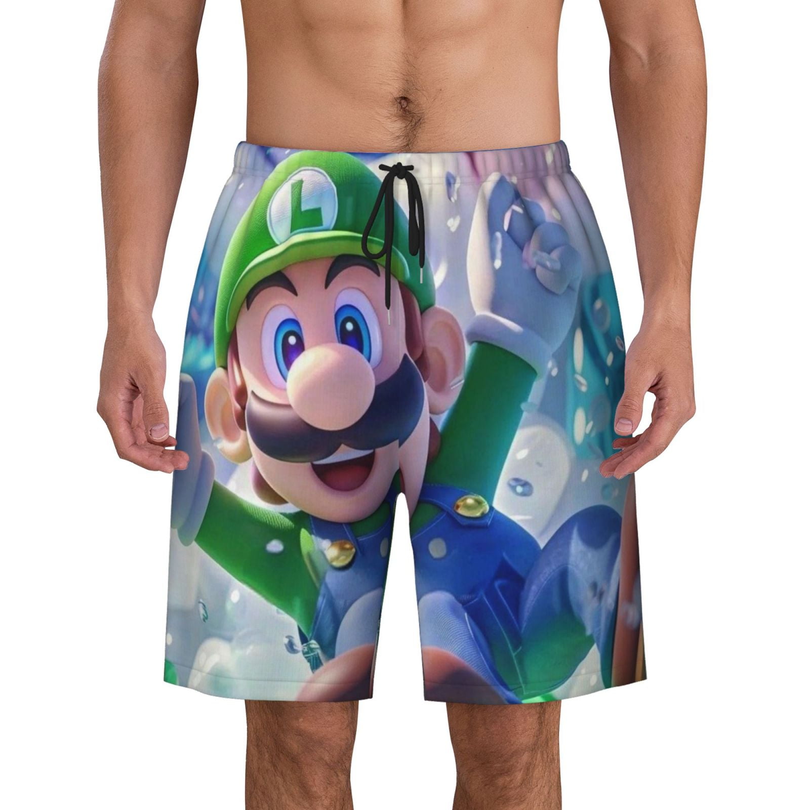 Super Mario Swim Trunk For Men, Quick Dry Board Shorts For Swim Pool ...