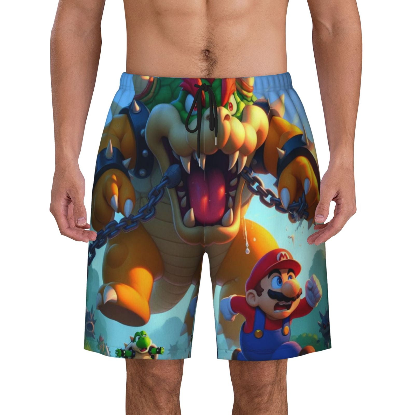 Super Mario Swim Trunk For Men, Quick Dry Board Shorts For Swim Pool ...