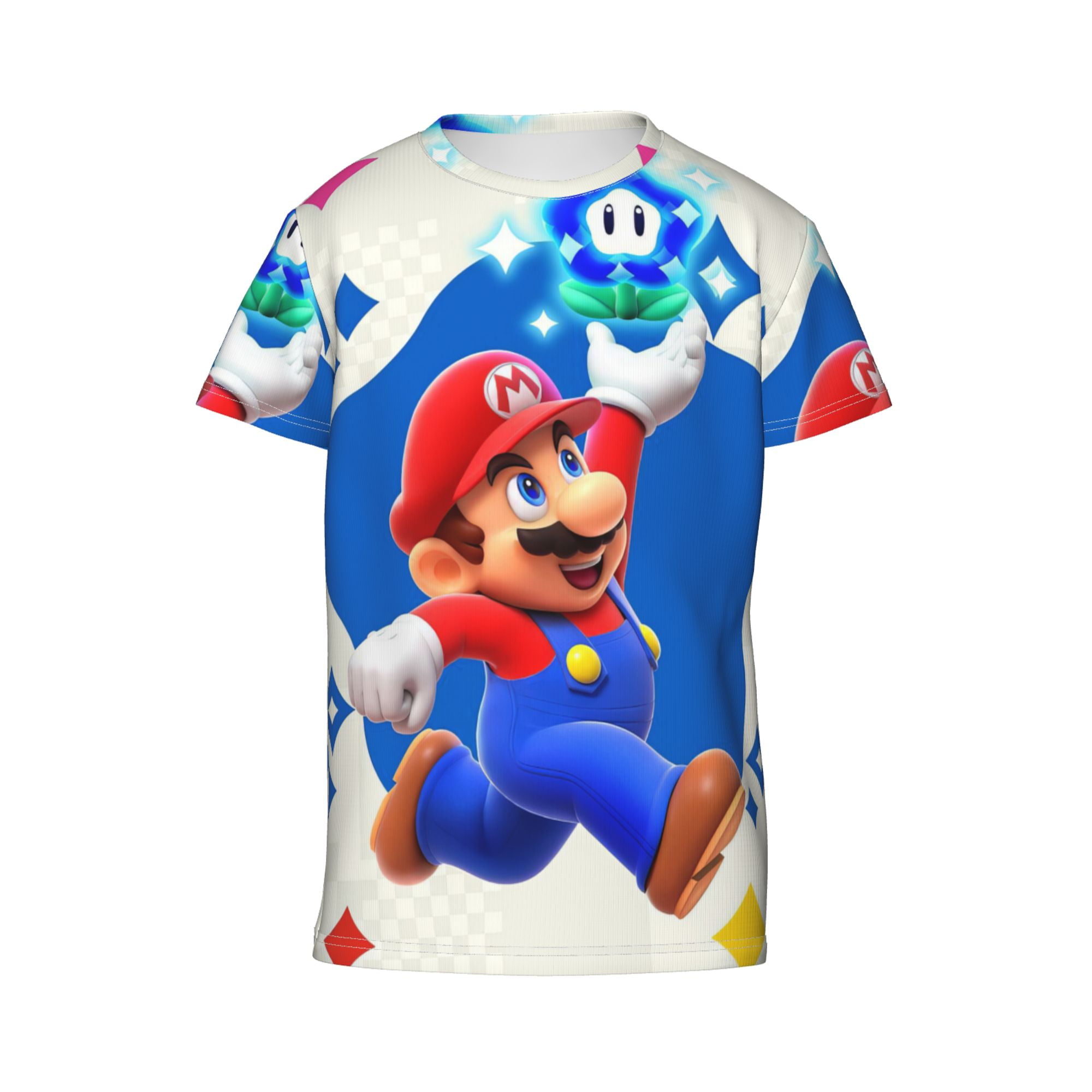 Super Mario T-Shirts, Boys Girls Novelty Shirts Crewneck Short Sleeve ...