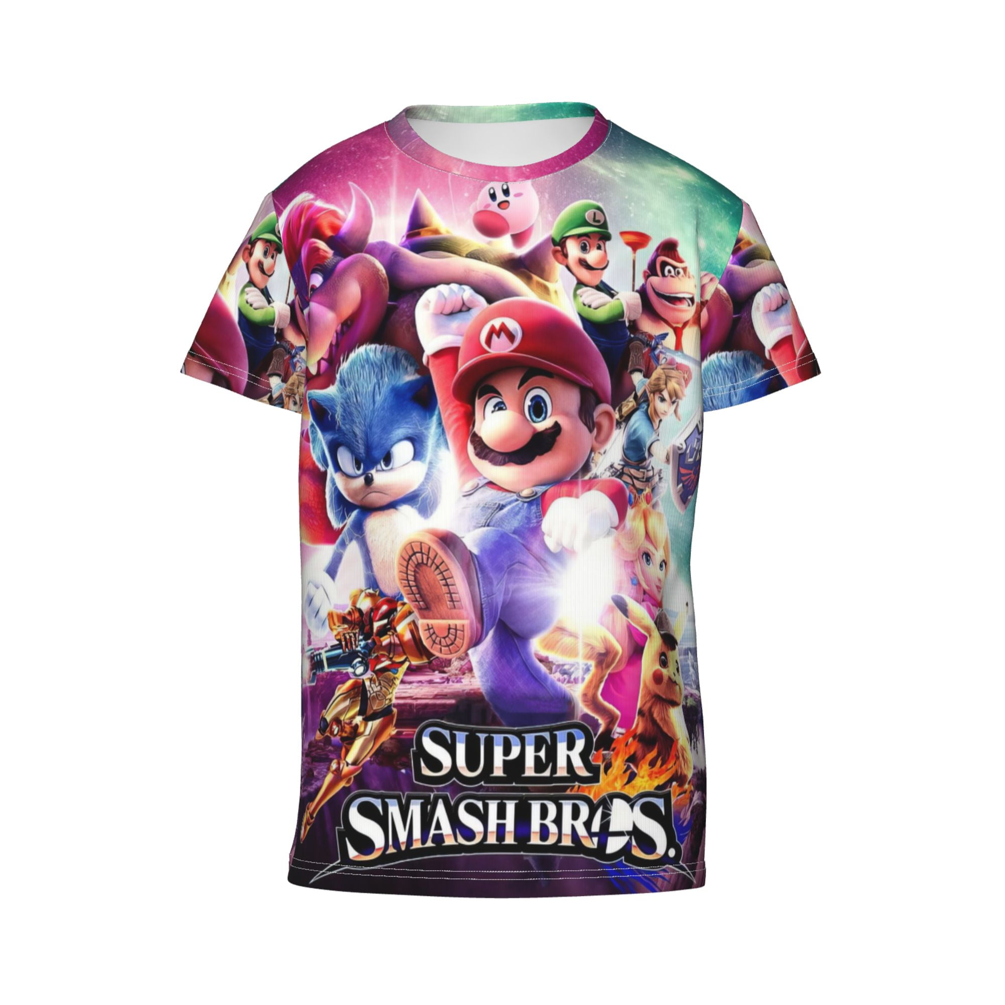 Super Mario T-Shirts, Boys Girls Novelty Shirts Crewneck Short Sleeve ...