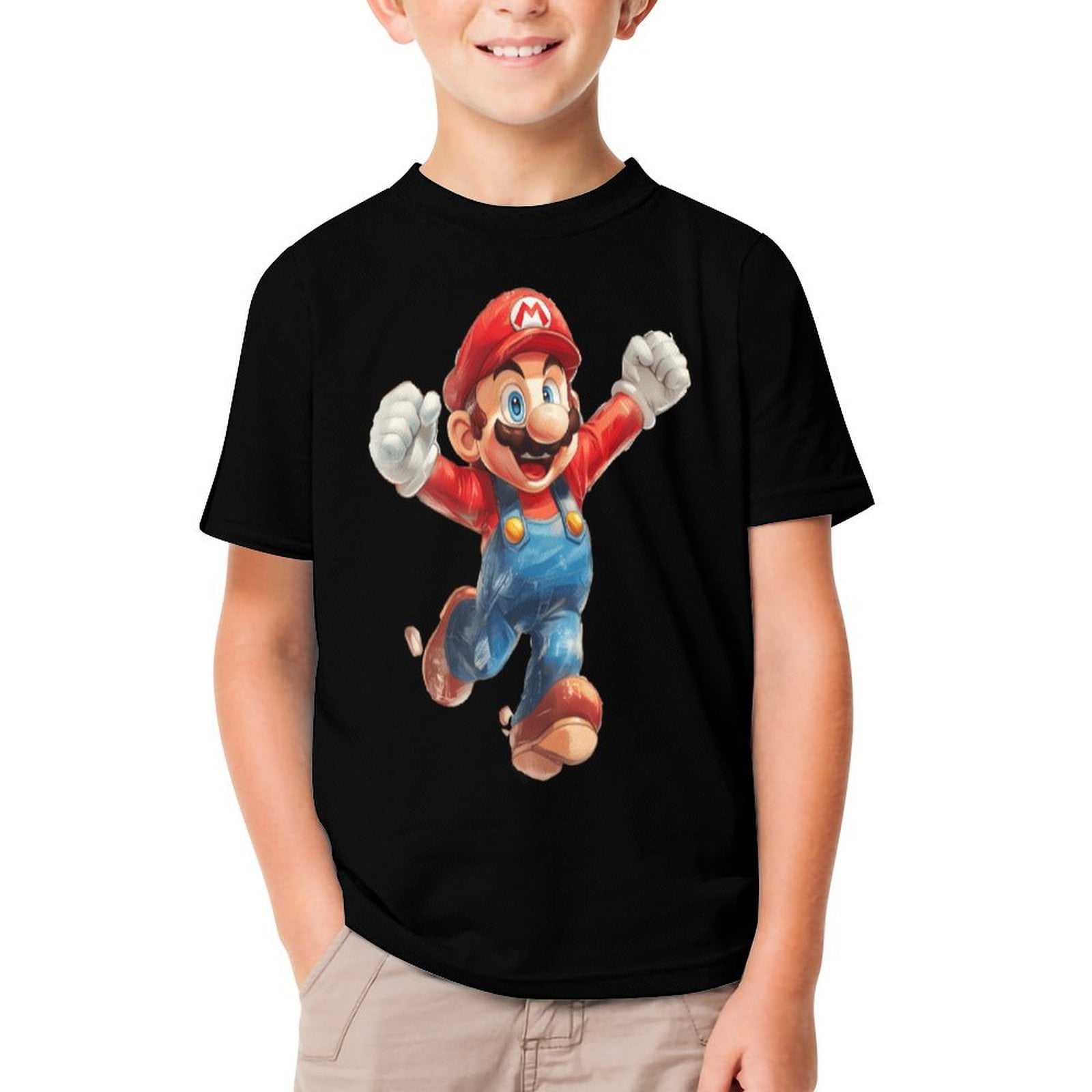Super Mario T-Shirts for Boys Girls, Kids 3D Print Short Sleeve, Unisex ...