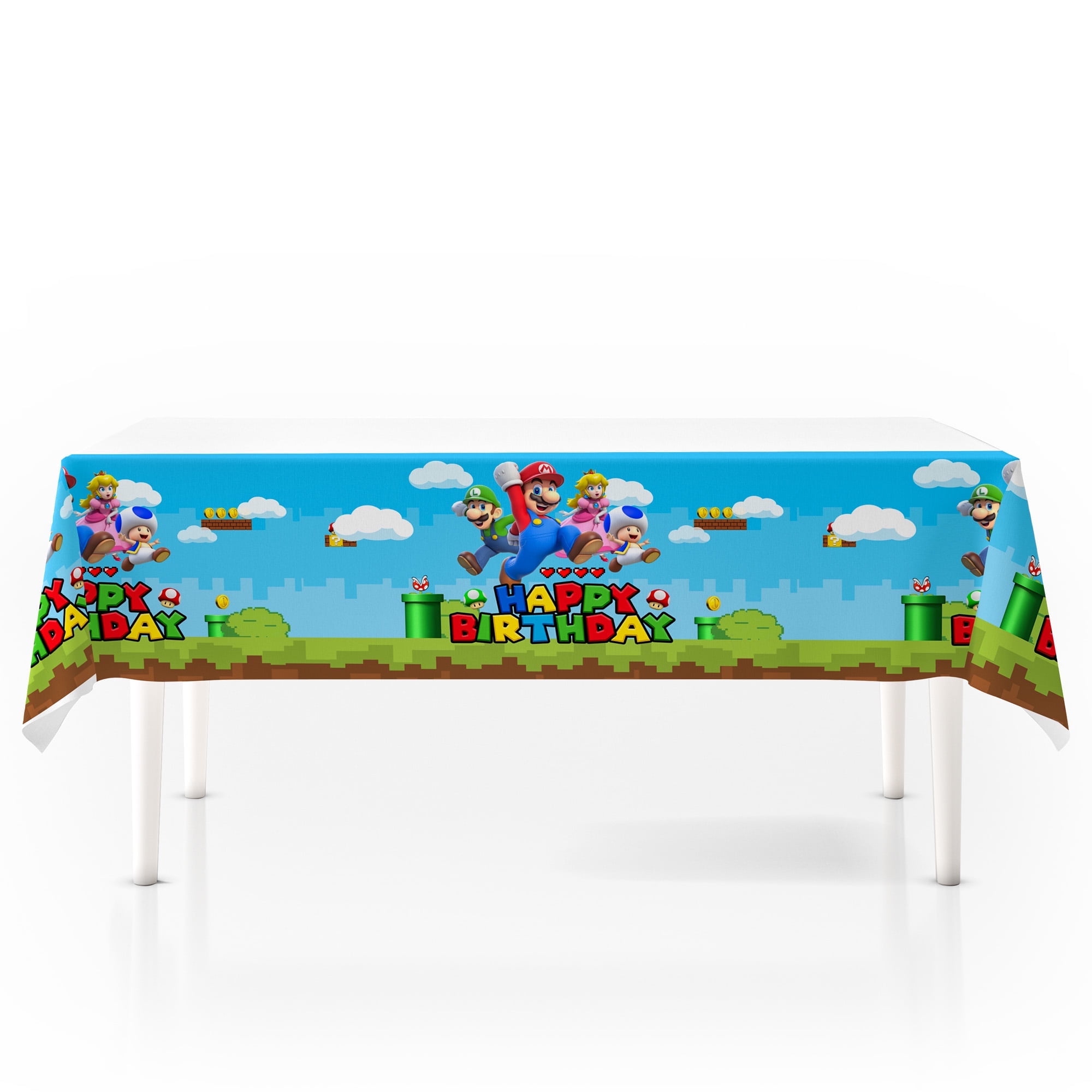 Super Mario Table Cover, 1pcs 42.5"x70.8" Super Mario Table Cloth for ...