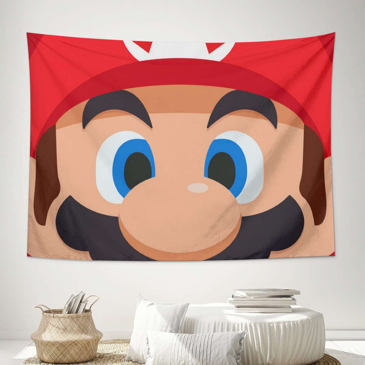 Super Mario Tapestry 60x50 Inch Cartoon Wall Hanging Anime Tapestry for ...