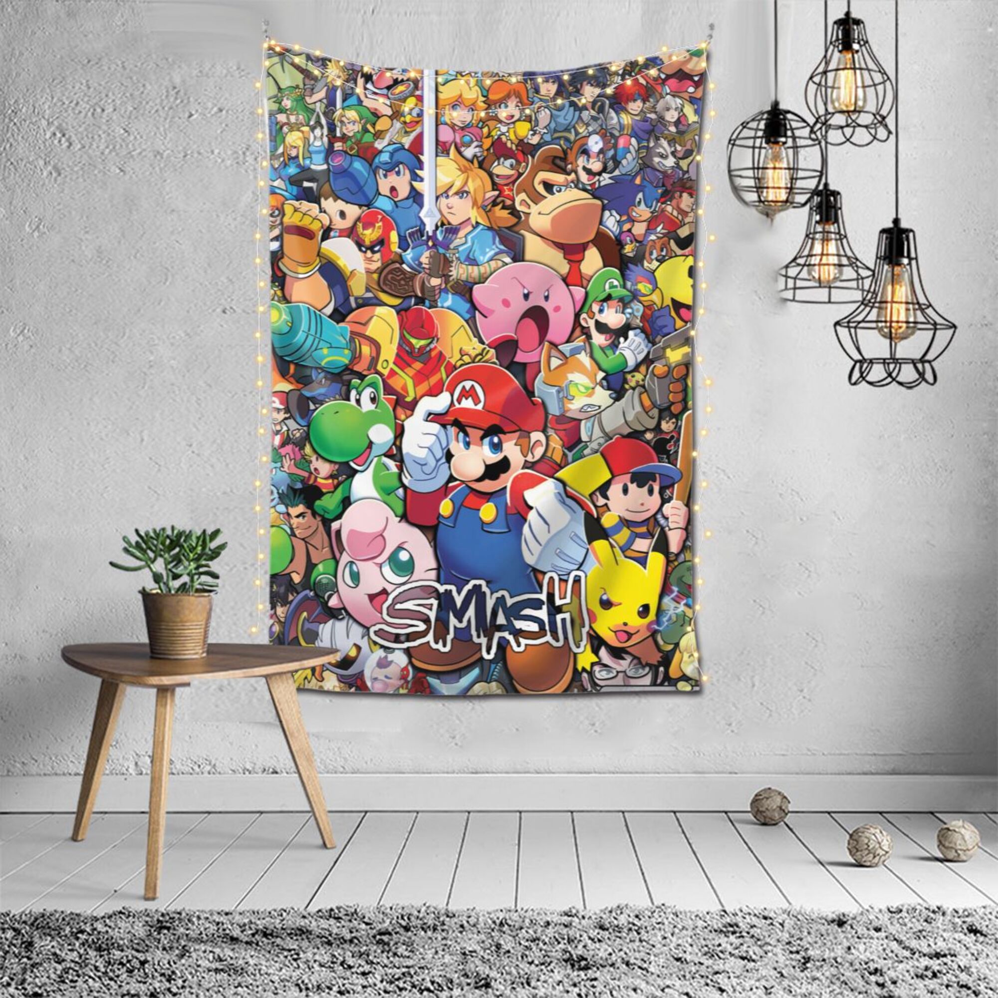 Super Mario Tapestry Aesthetic Cute Room Decor Tapestry Birthday ...