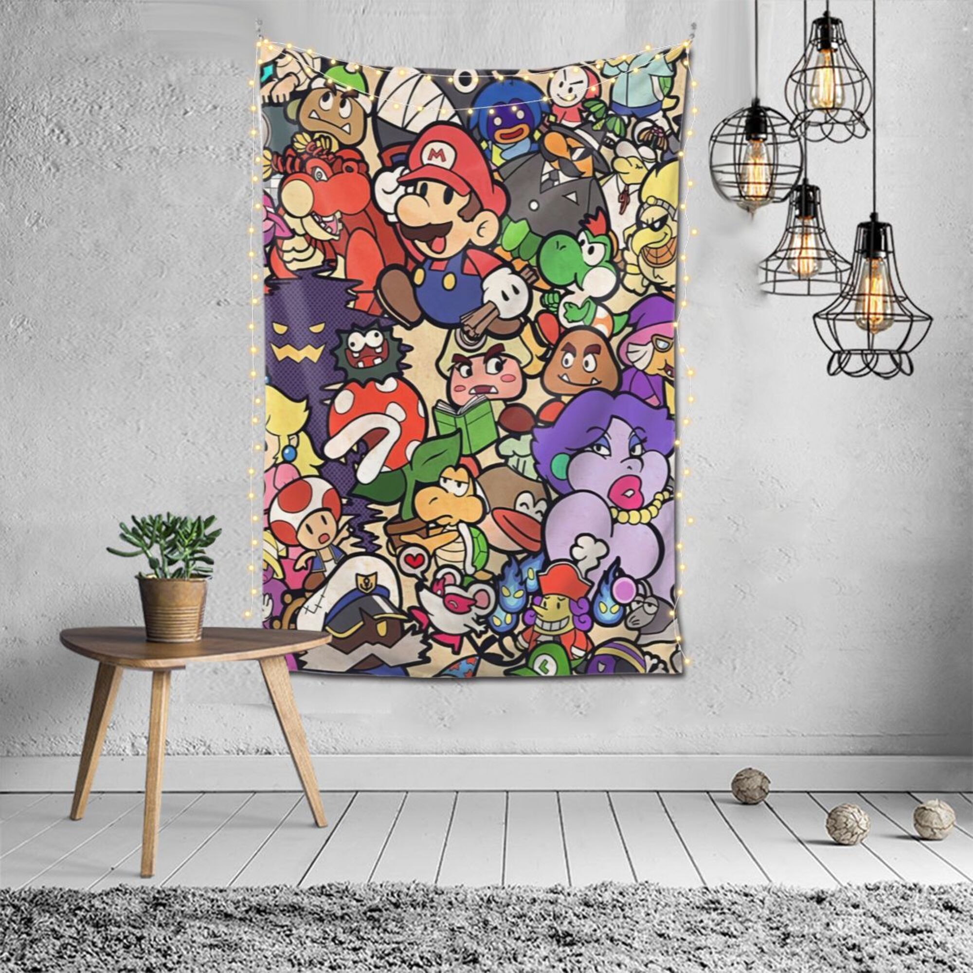 Super Mario Tapestry Aesthetic Cute Room Decor Tapestry Birthday ...