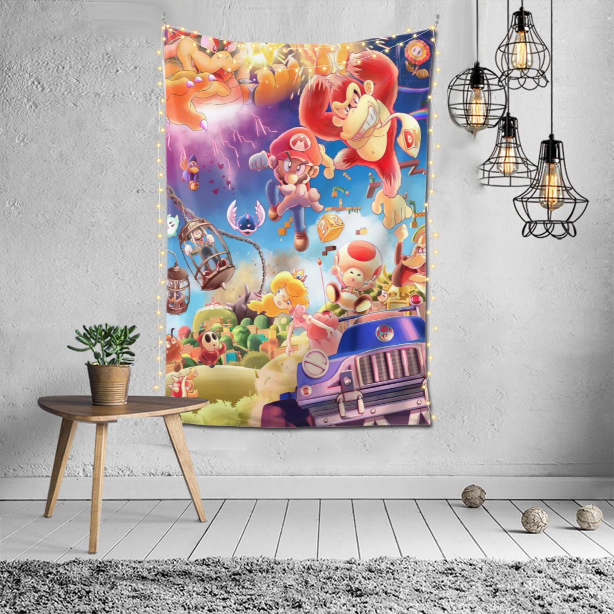 Super Mario Tapestry Aesthetic Cute Room Decor Tapestry Birthday ...