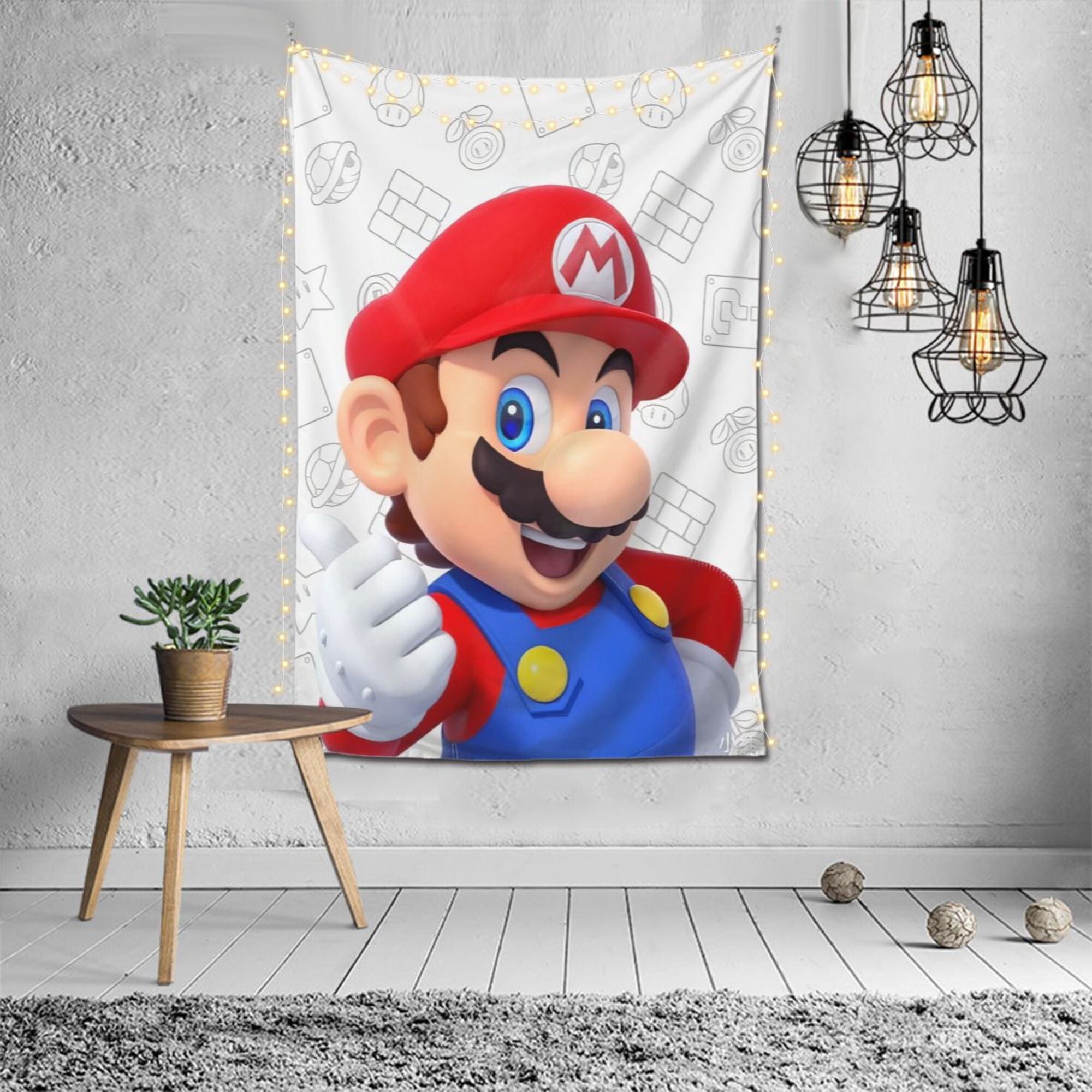 Super Mario Tapestry Aesthetic Cute Room Decor Tapestry Birthday ...