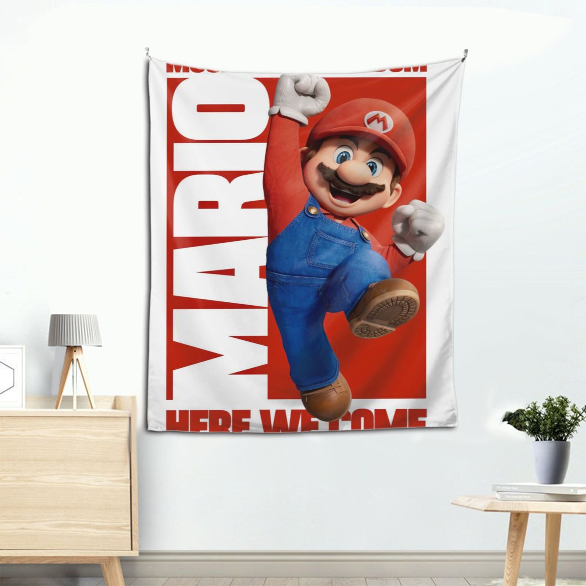 Super Mario Tapestry Aesthetic Cute Room Decor Tapestry Birthday ...