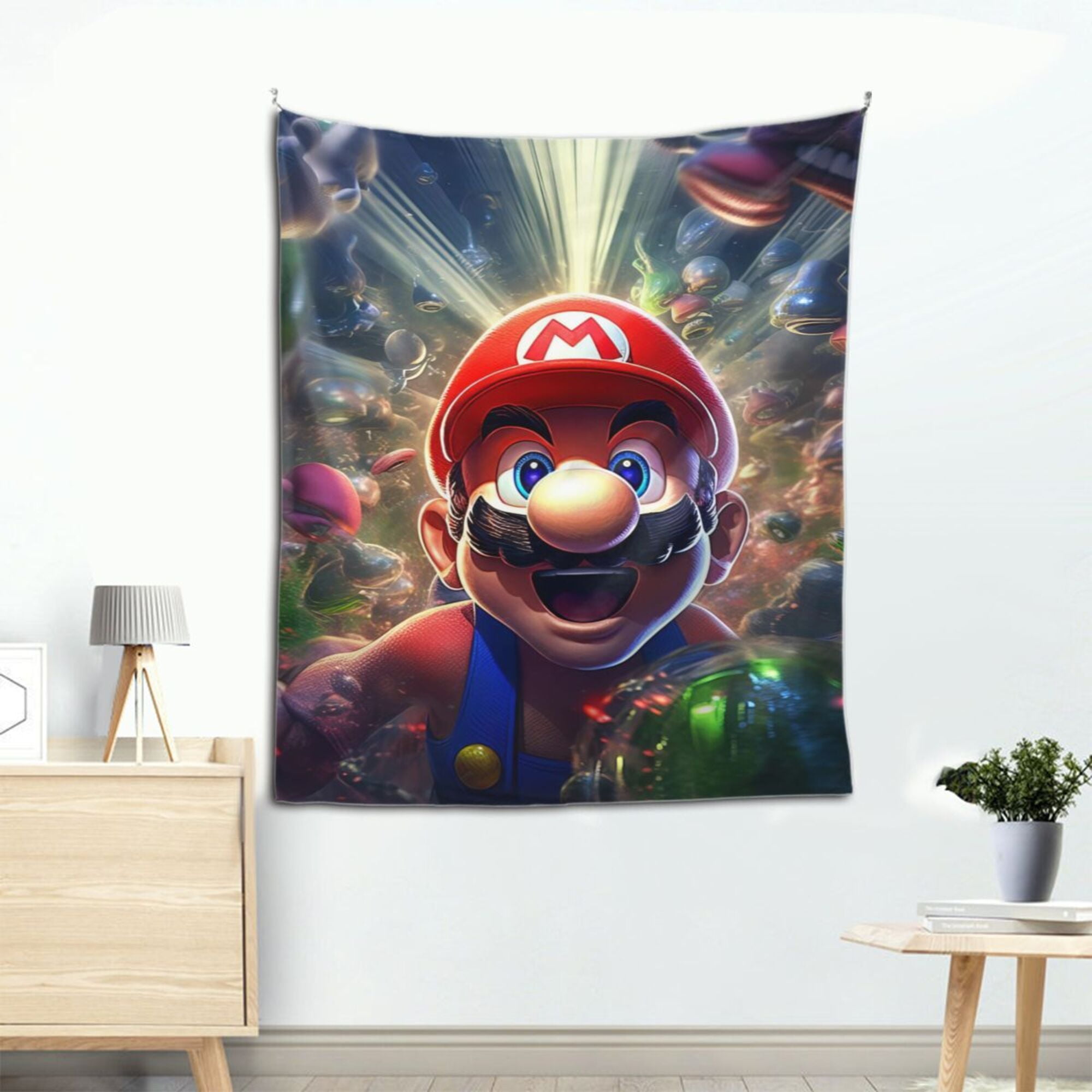 Super Mario Tapestry Aesthetic Cute Room Decor Tapestry Birthday ...