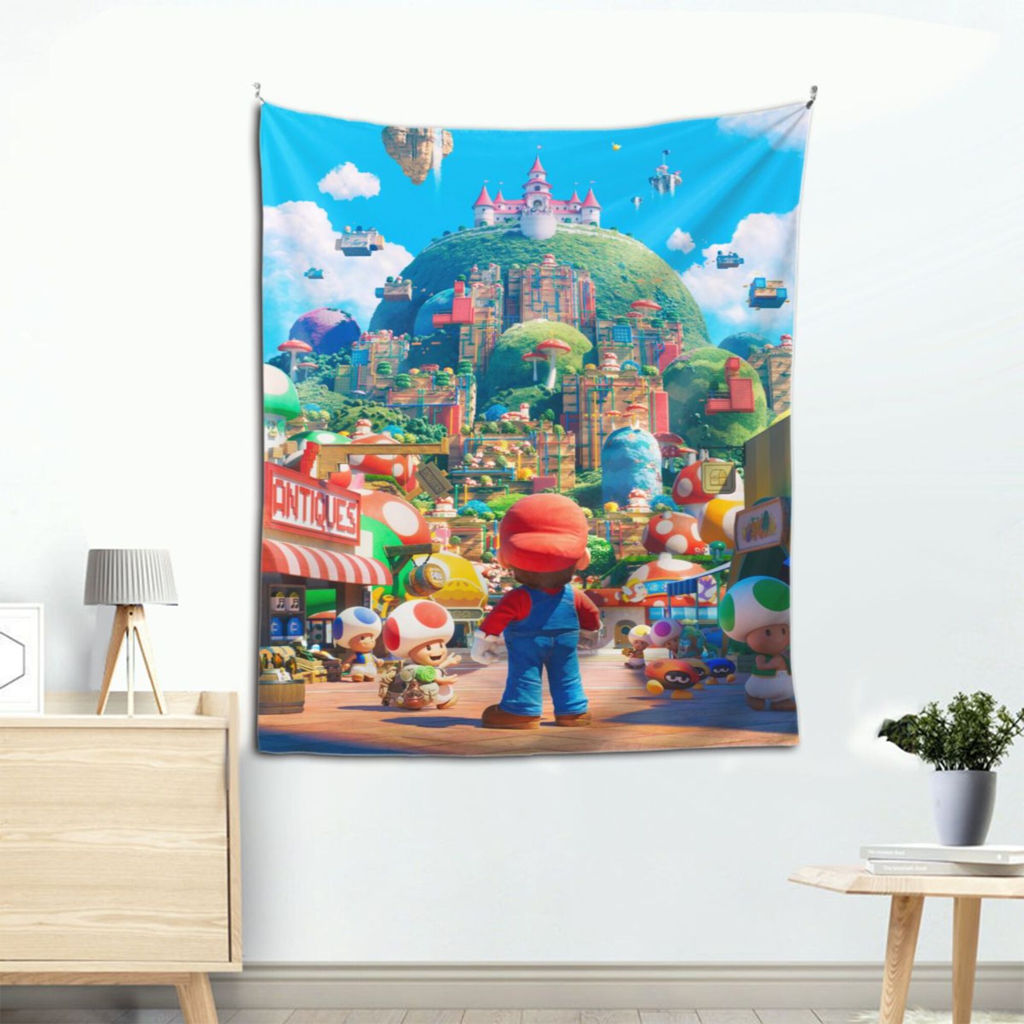 Super Mario Tapestry Aesthetic Cute Room Decor Tapestry Birthday ...