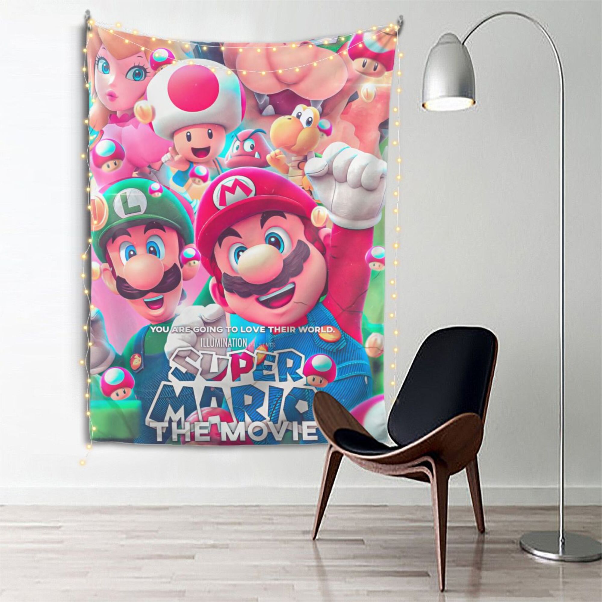 Super Mario Tapestry Aesthetic Cute Room Decor Tapestry Birthday ...