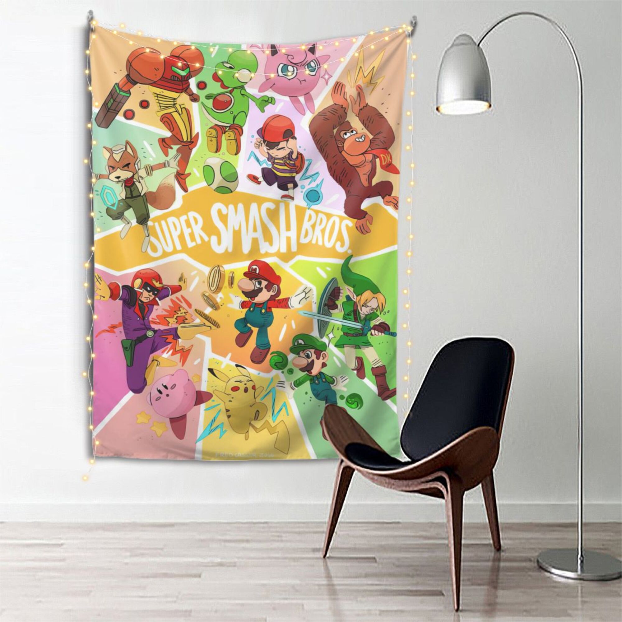 Super Mario Tapestry Aesthetic Cute Room Decor Tapestry Birthday ...