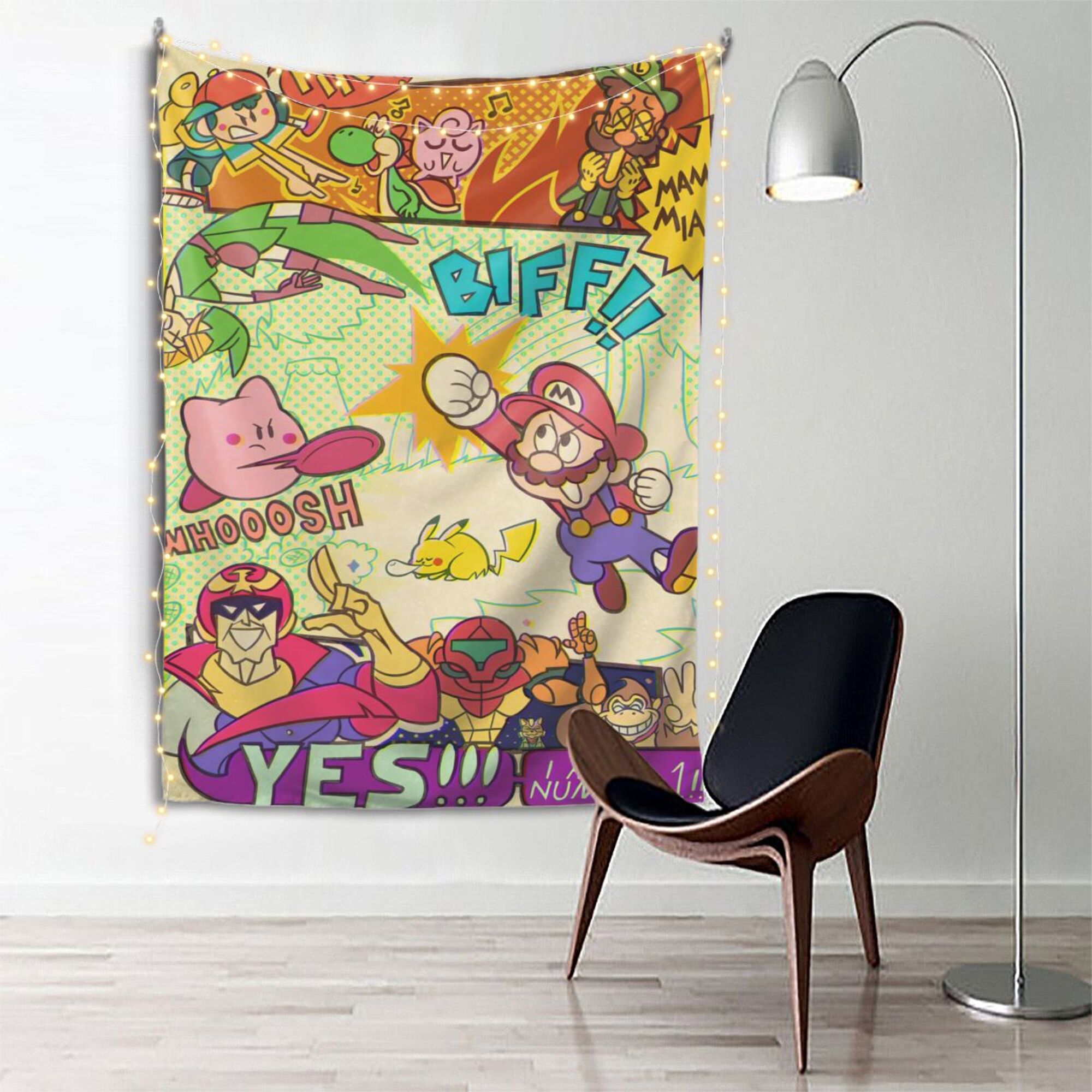Super Mario Tapestry Aesthetic Cute Room Decor Tapestry Birthday ...