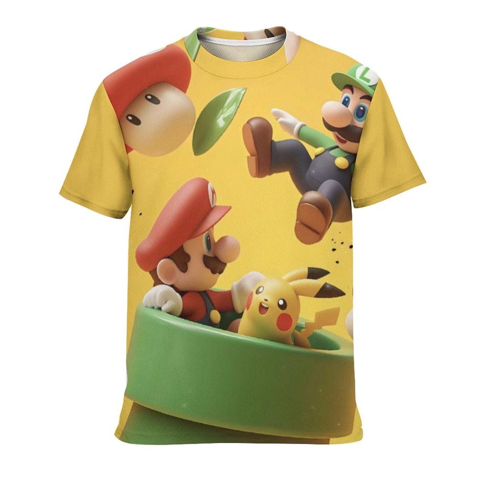Super Mario Teen T-shirts Short Sleeve Tops S - Walmart.com