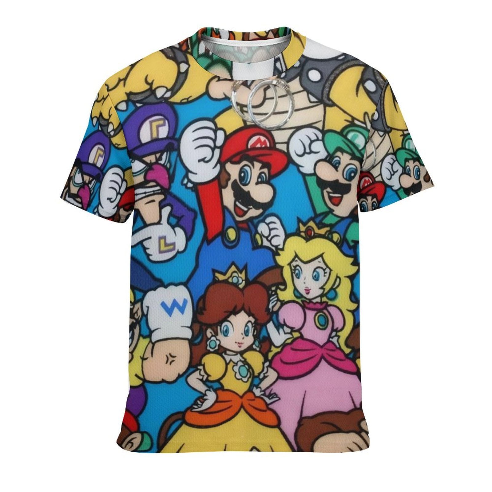 Super Mario Teen T-shirts Short Sleeve Tops S - Walmart.com