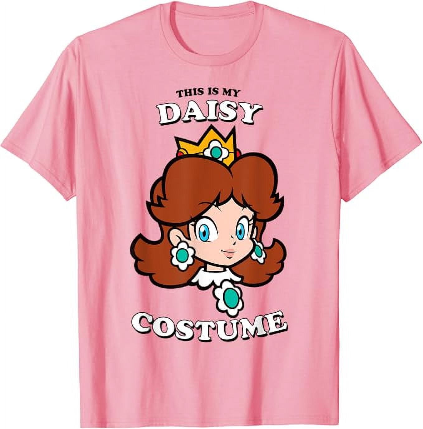 Super Mario This Is My Daisy Costume T-Shirt, Light Pink Color, Size S ...