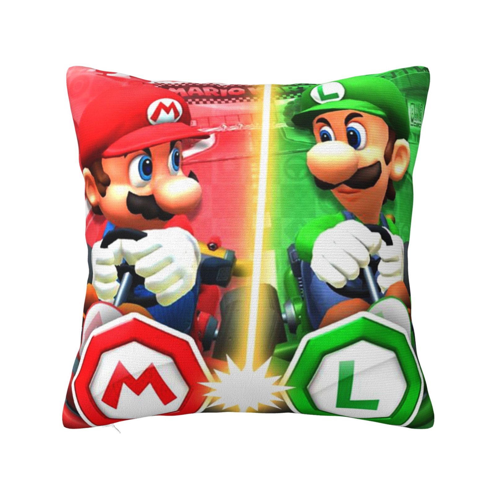 Super Mario Throw Pillow Covers Cartoon Pillow Case Square Cushion ...