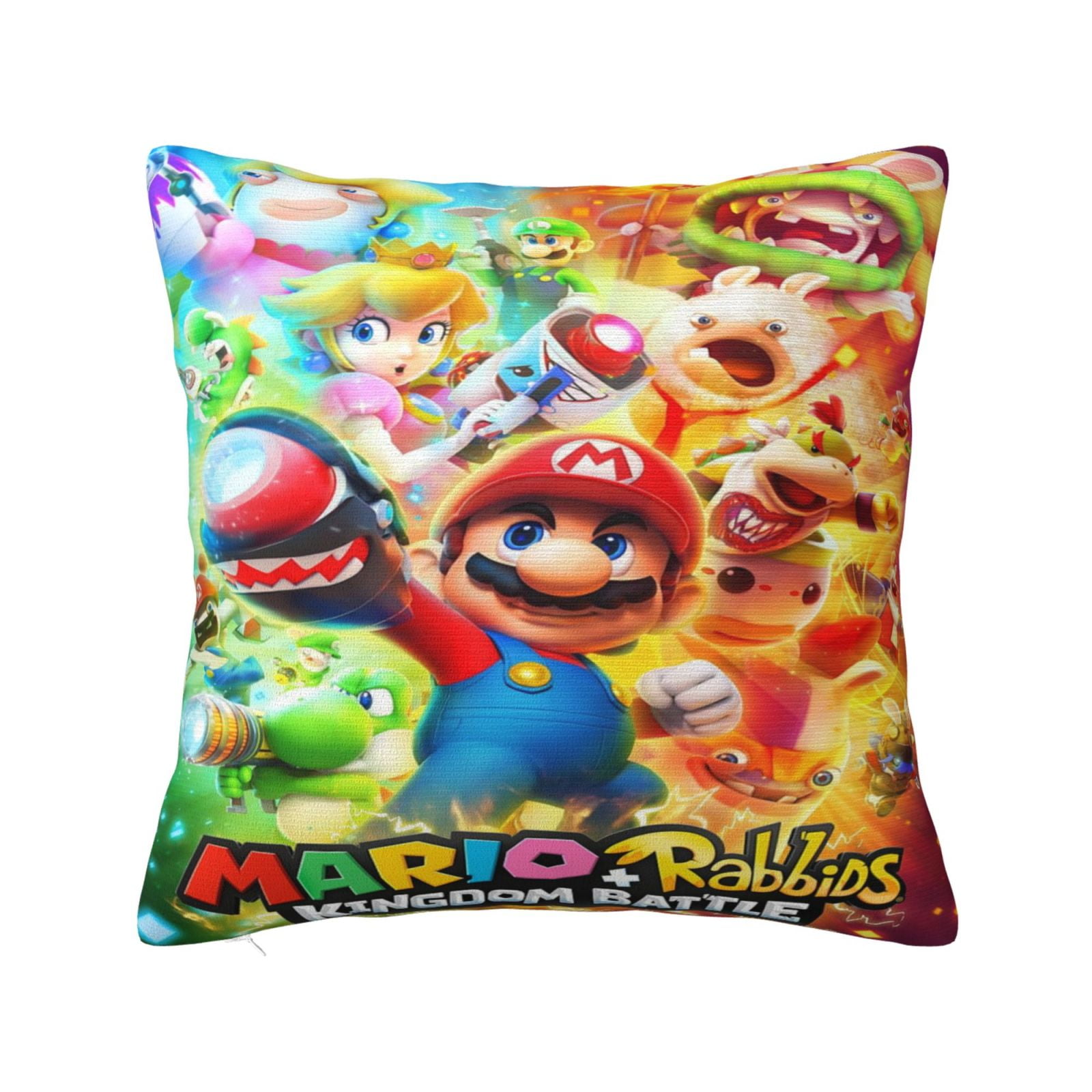 Super Mario Throw Pillow Covers Cartoon Pillow Case Square Cushion ...
