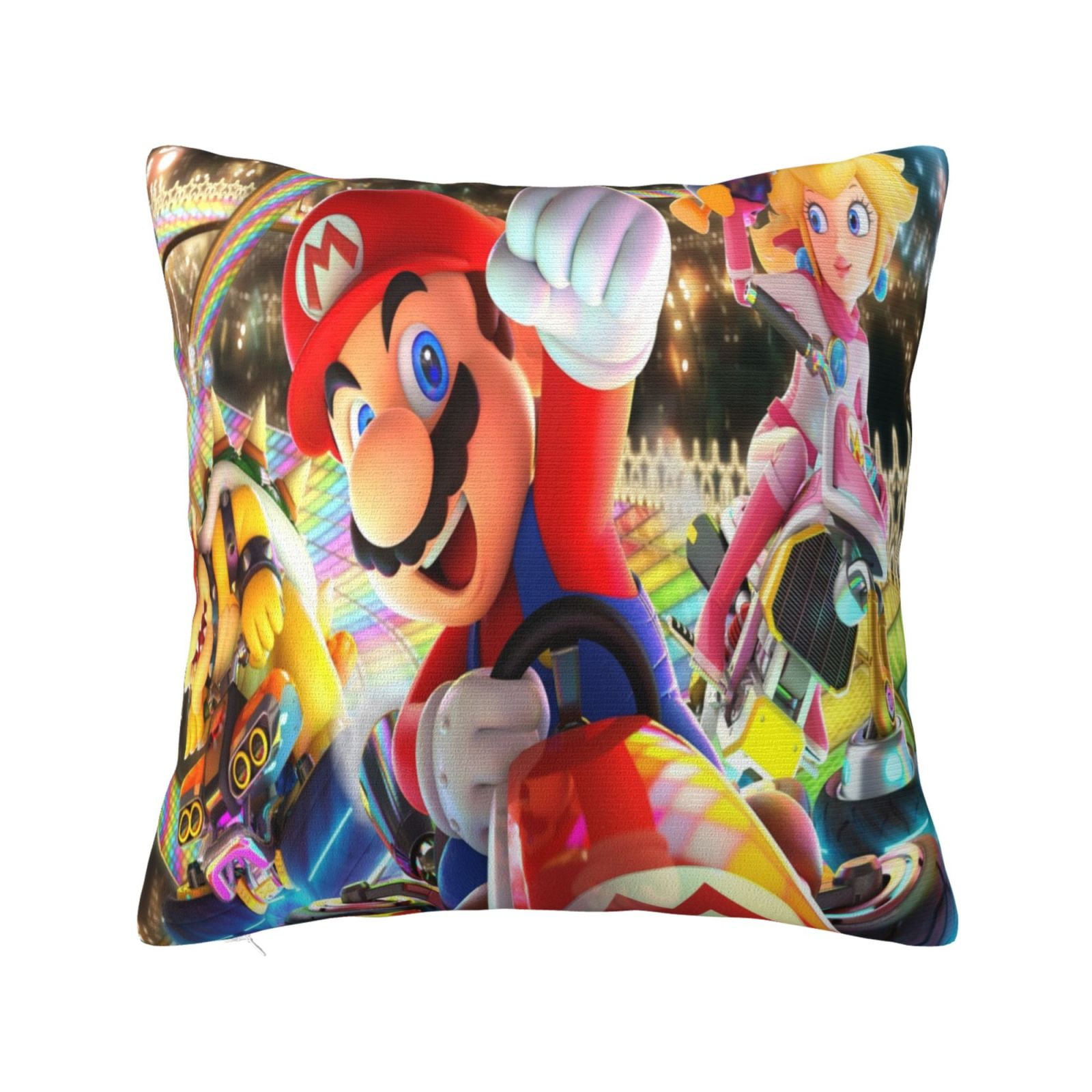 Super Mario Throw Pillow Covers Cartoon Pillow Case Square Cushion ...
