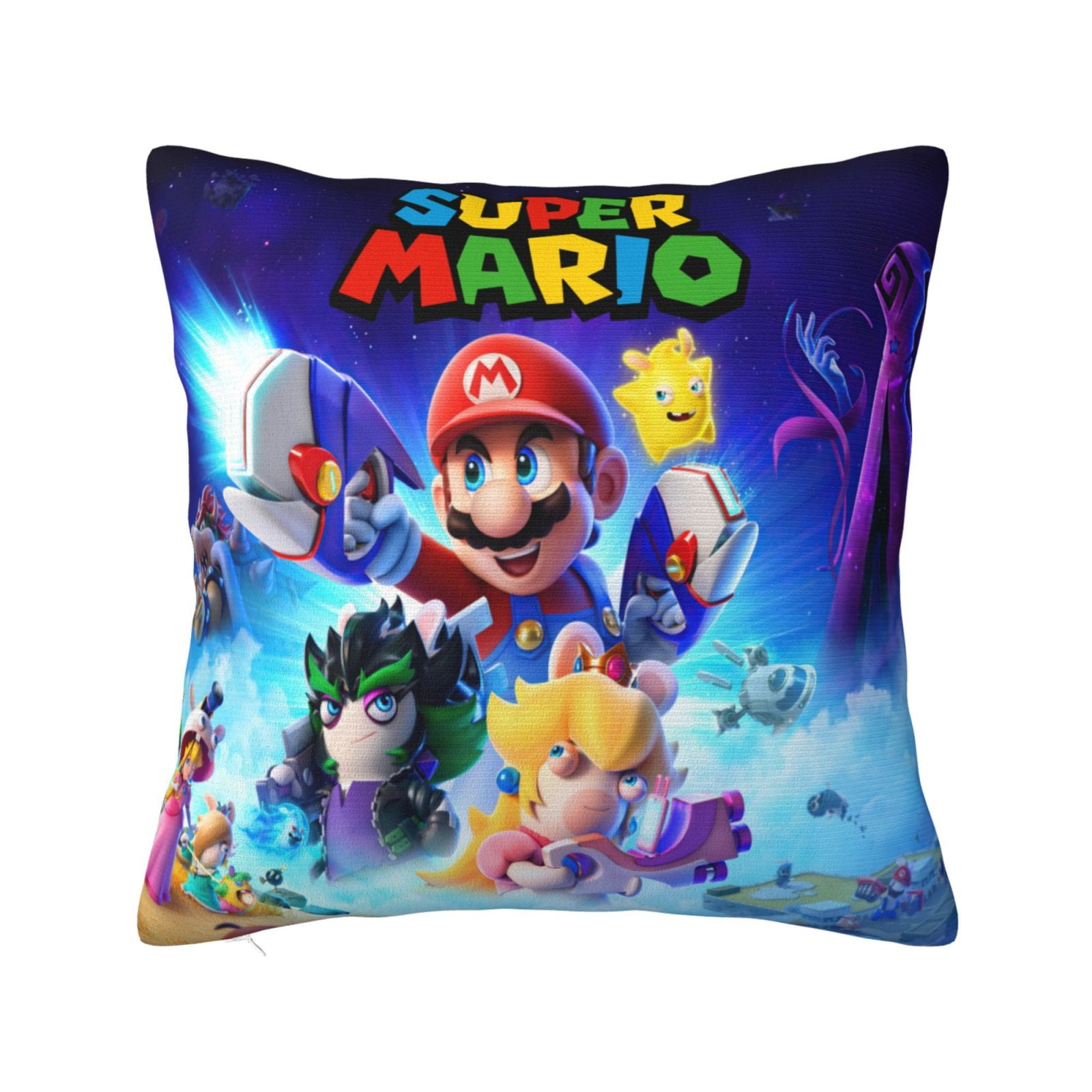 Super Mario Throw Pillow Covers Cartoon Pillow Case Square Cushion ...