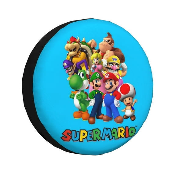 Super Mario Tire Cover Printed Spare Tire Wheel Cover Weatherproof ...