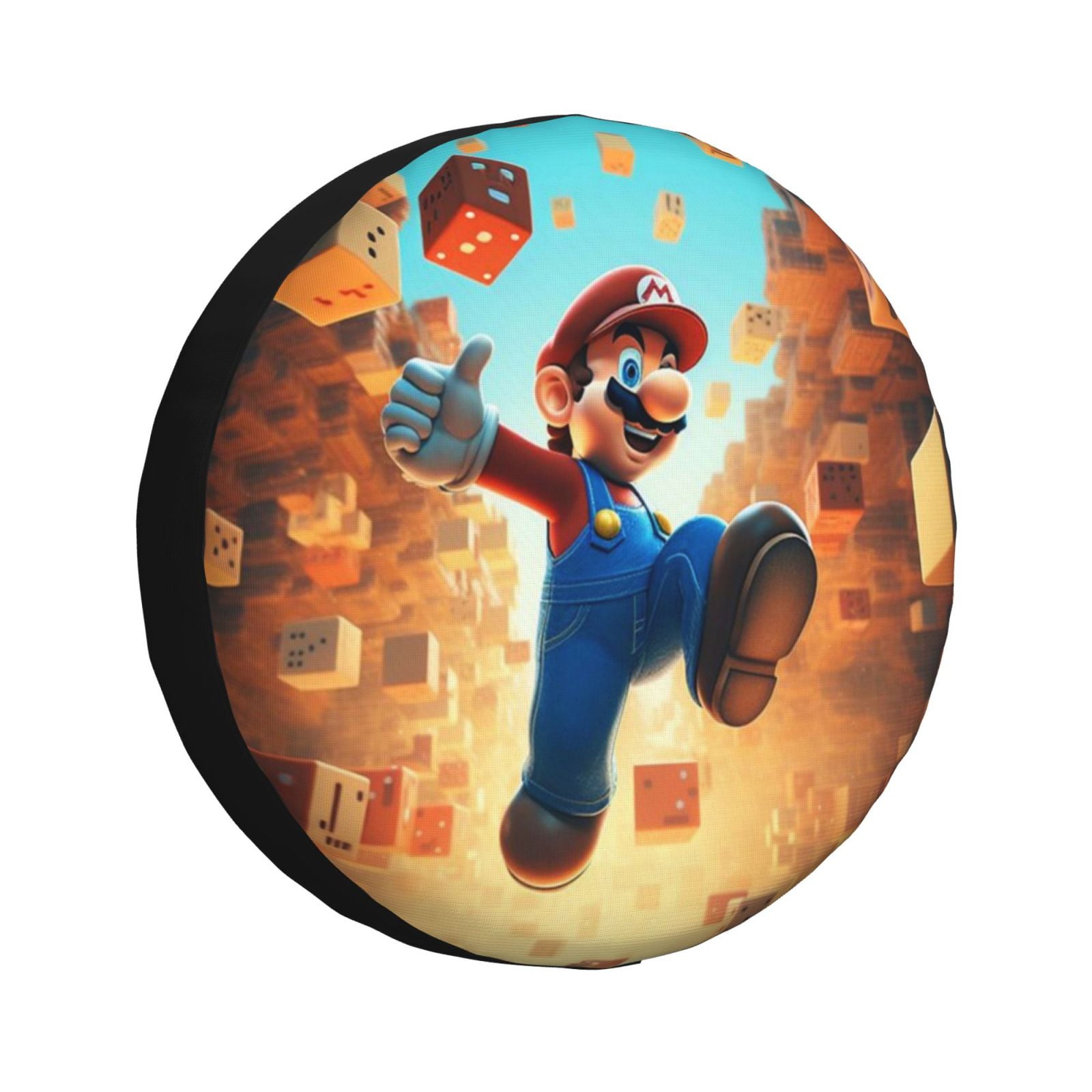 Super Mario Tire Cover Printed Spare Tire Wheel Cover Weatherproof ...