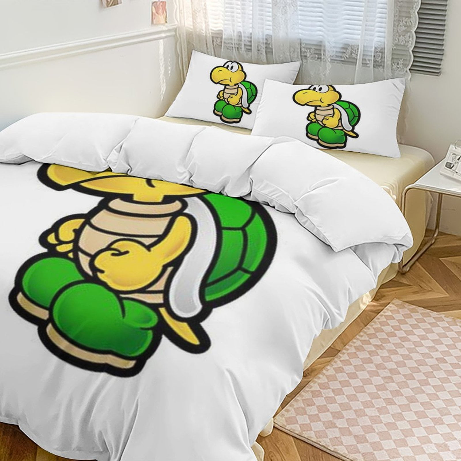 Super Mario Toad Cartoon Shower Curtain Set for Bathroom 4 Piece ...