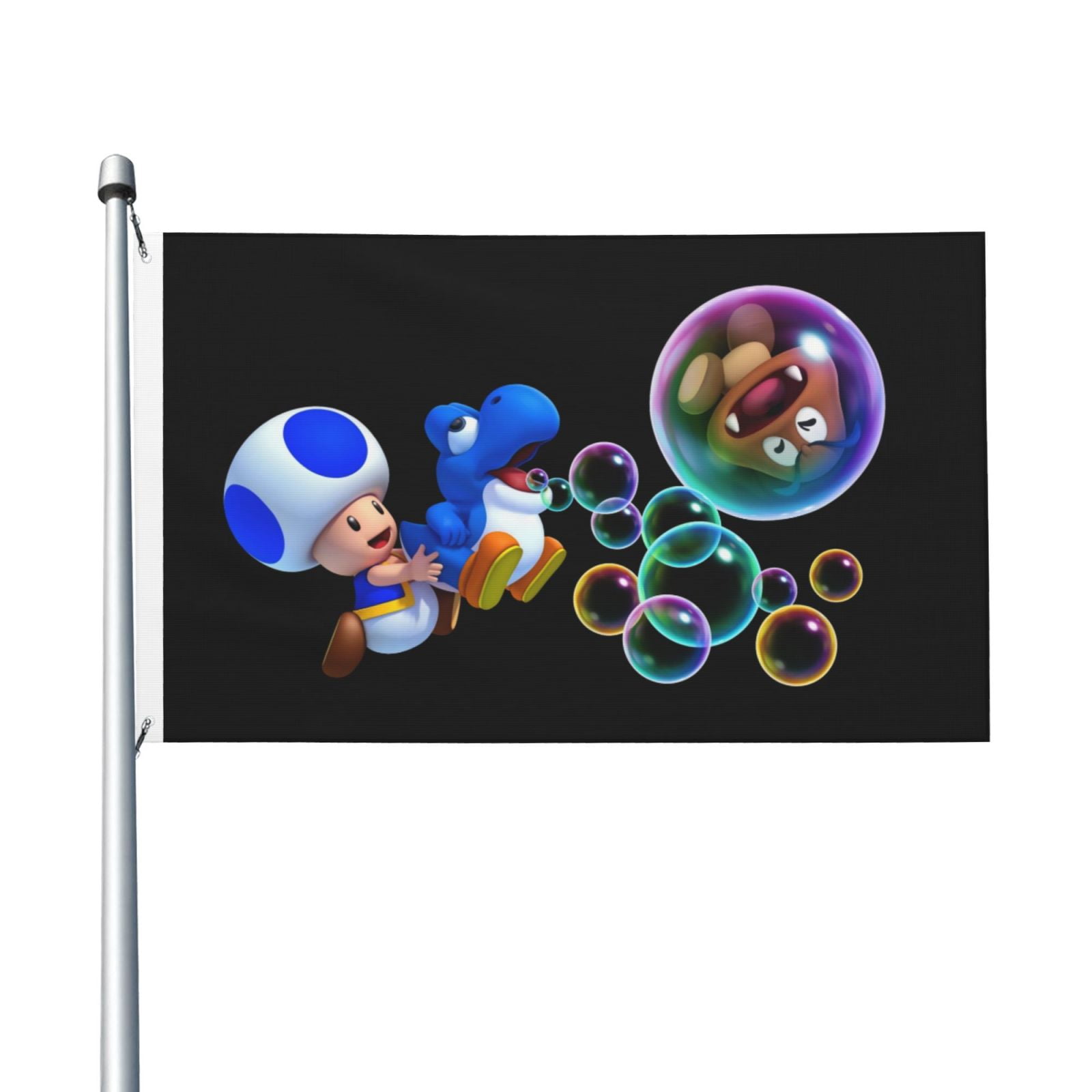 Super Mario Toad Goomba 3x5ft Face Flag Fade Proof Holiday Fall Flag ...
