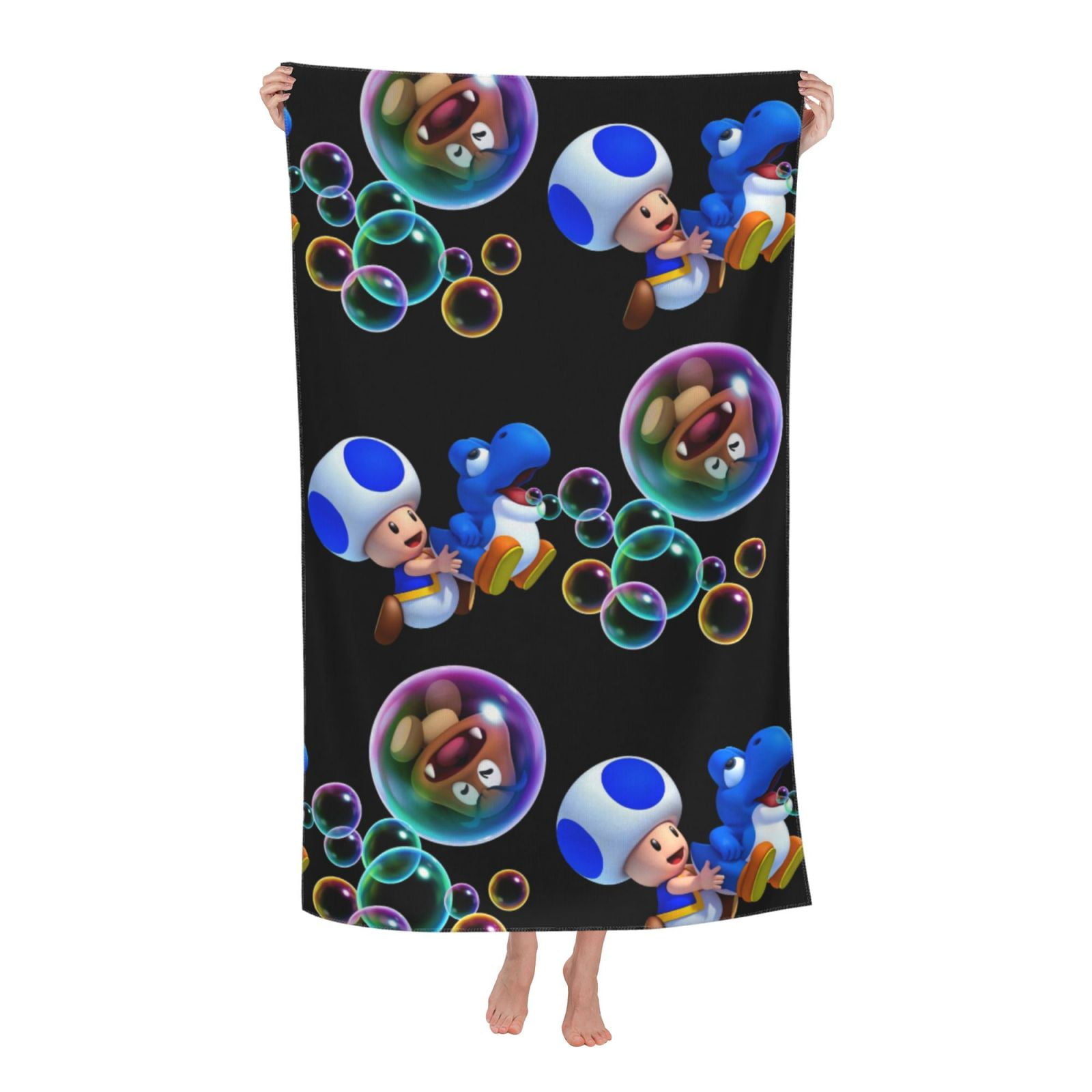 Super-Mario Toad Goomba Bath Towels for Kids and Adults,Soft Microfiber ...