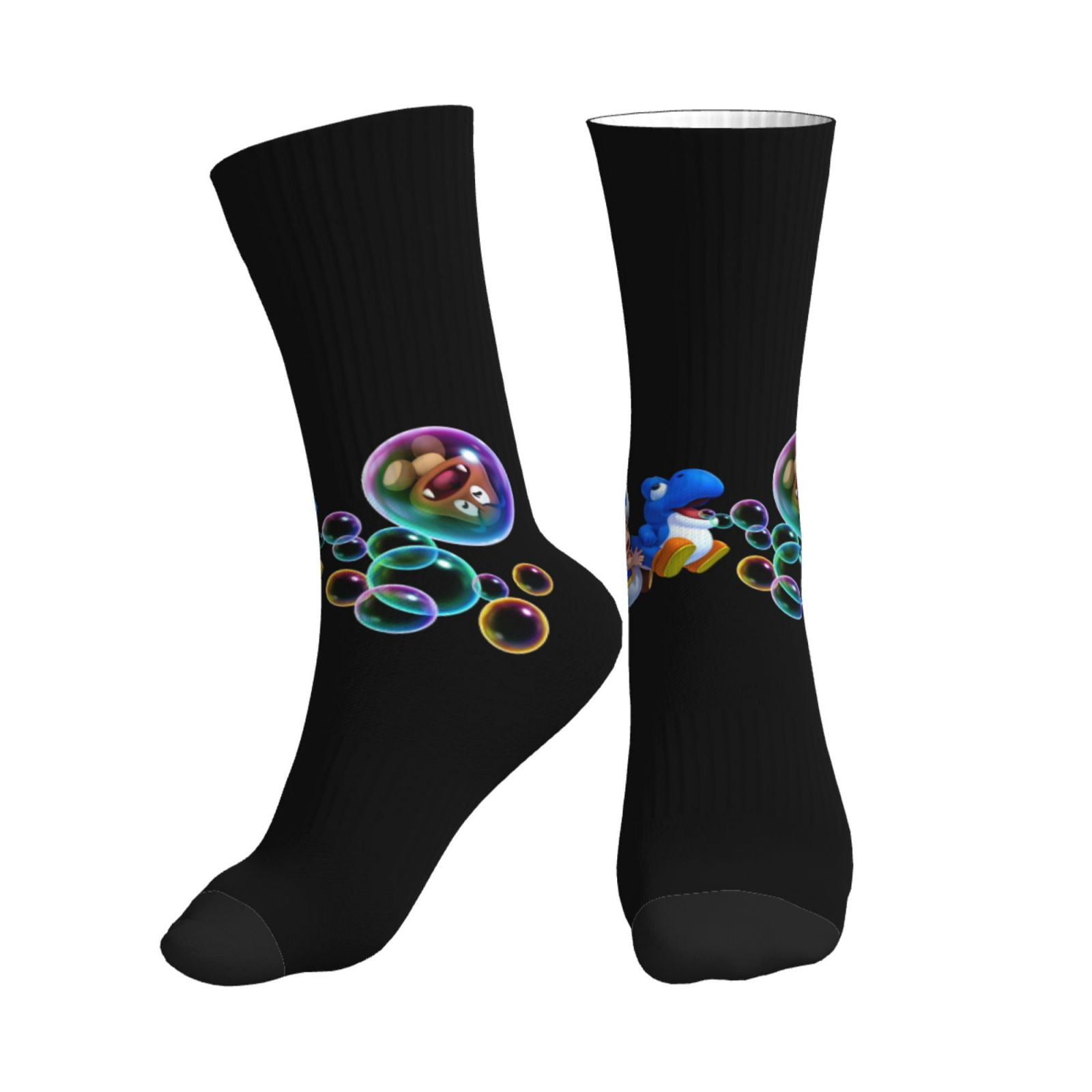 Super Mario Toad Goomba Crew Socks, Funky Silky Comfort Socks For Men ...