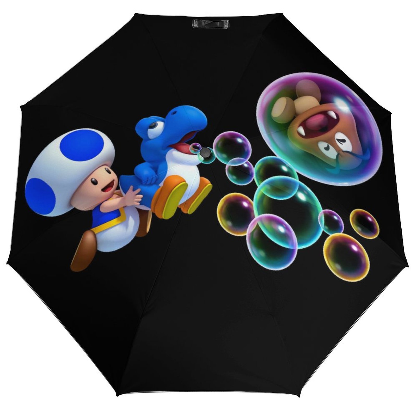 Super-Mario Toad Goomba Umbrella,Windproof Compact Folding Umbrella ...