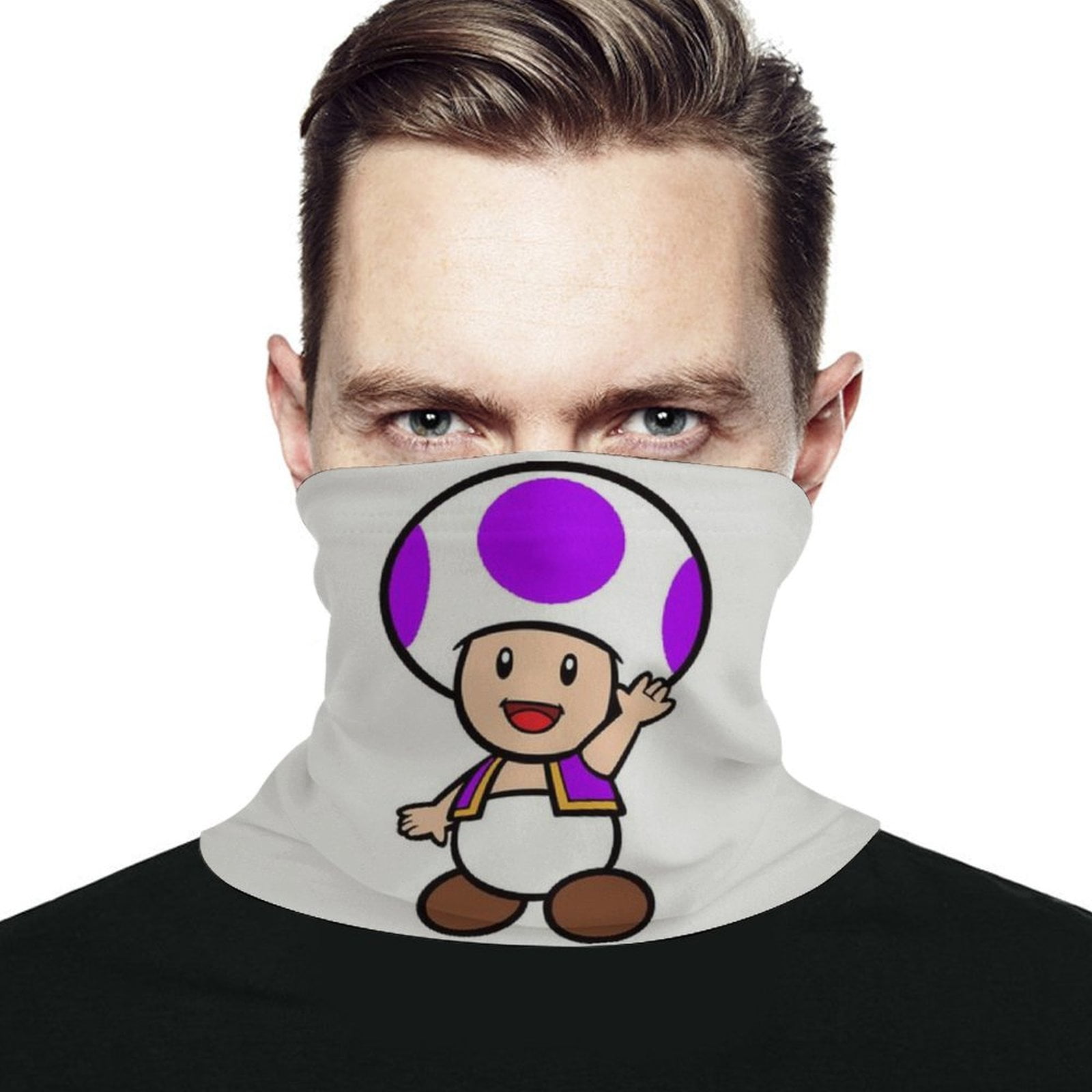 Super Mario Toad Neck Gaiter Face Cover for Men Women Anti-static for ...