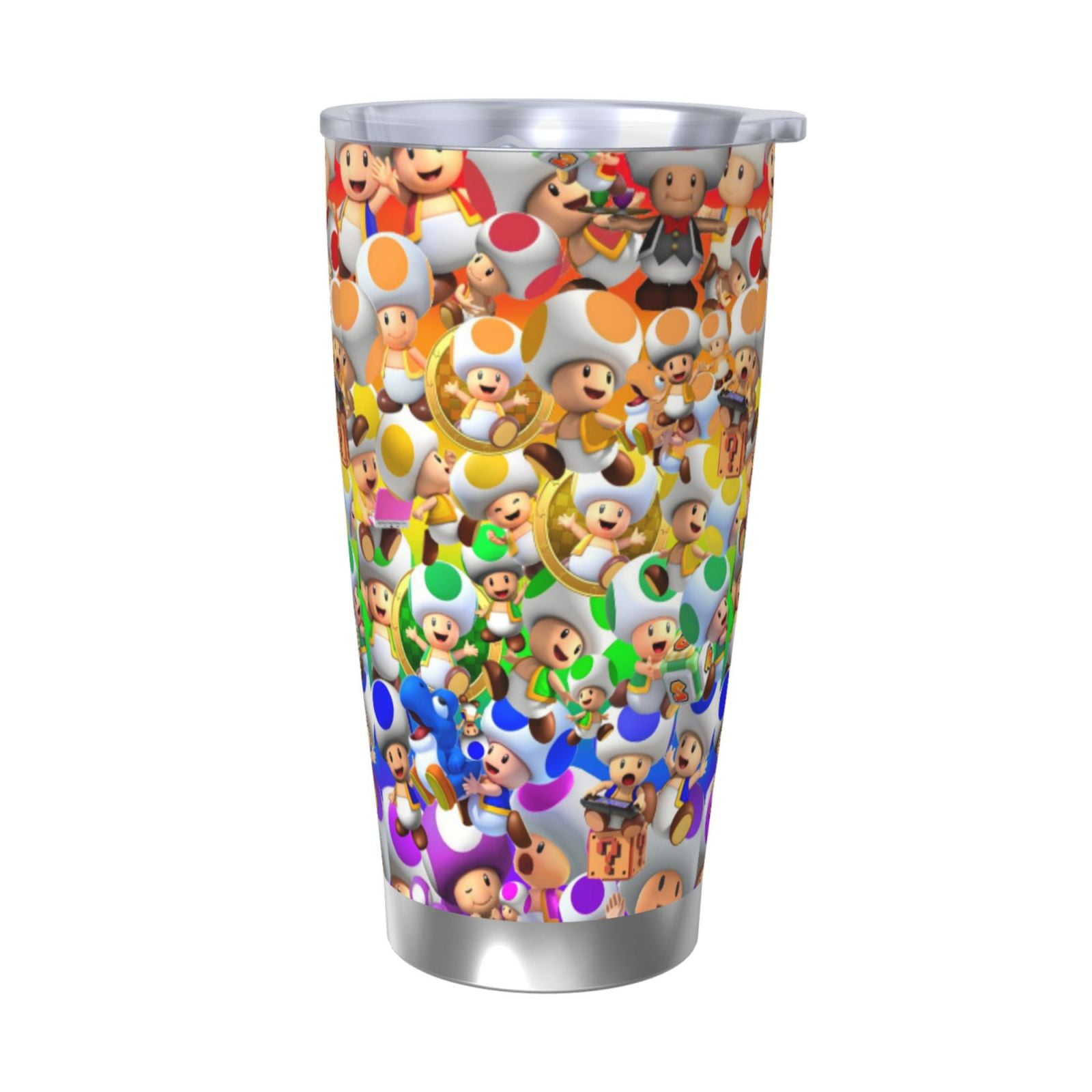 Super Mario Toad Wallpaper Water Bottle,Coffee Cups,Insulated Stainless ...